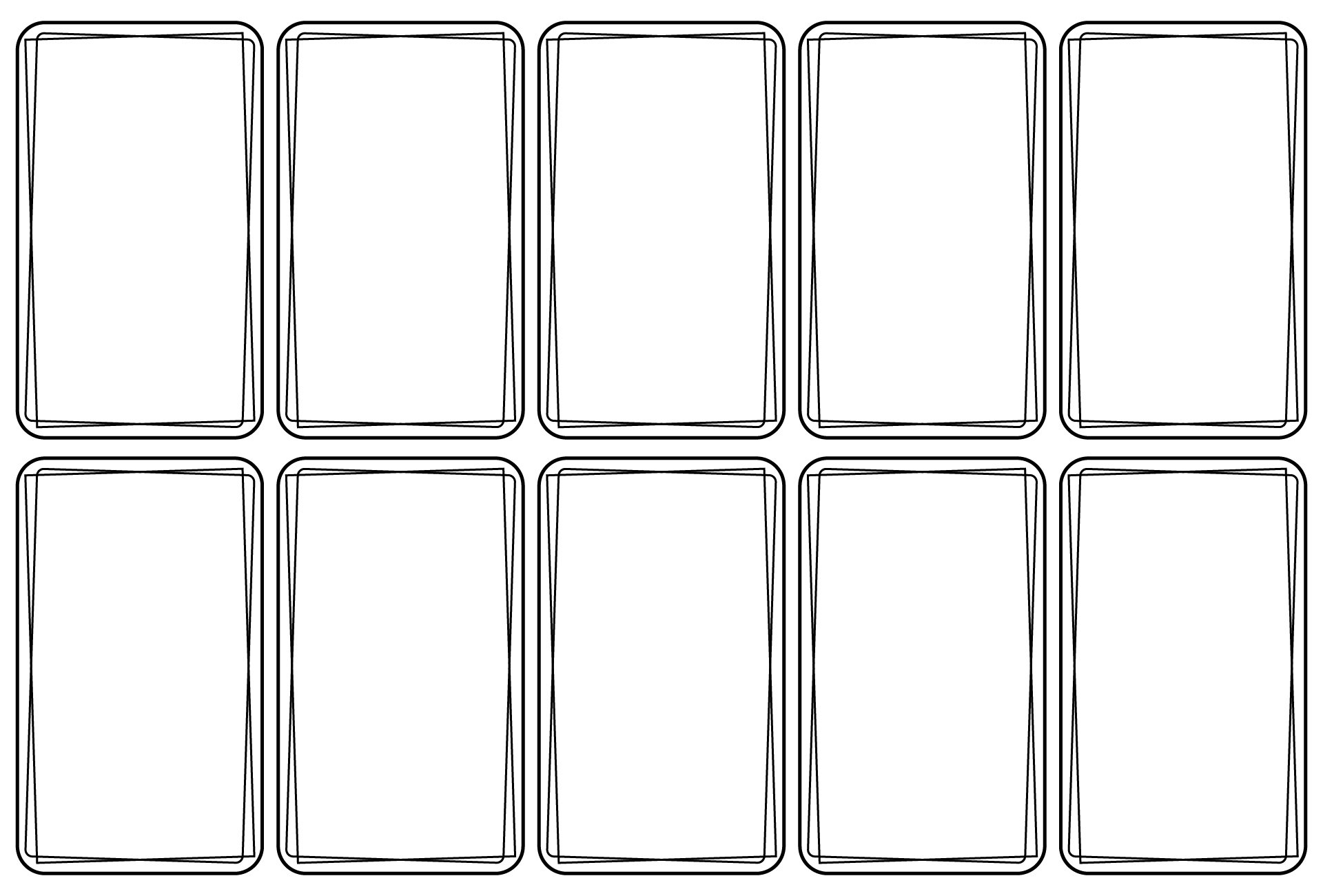 8 Best Card Word Template Printable Printablee