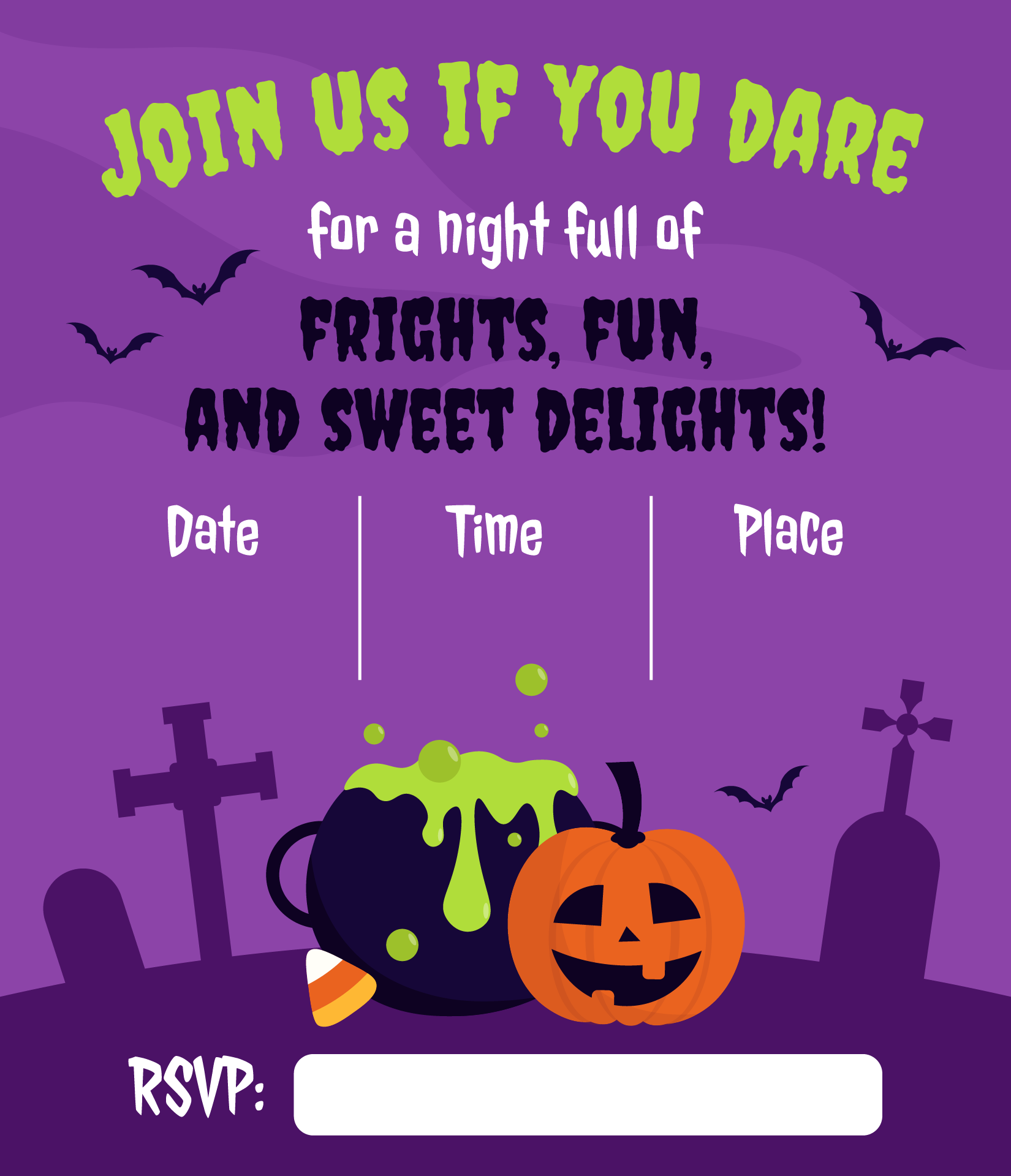 Halloween Party Invitations Templates