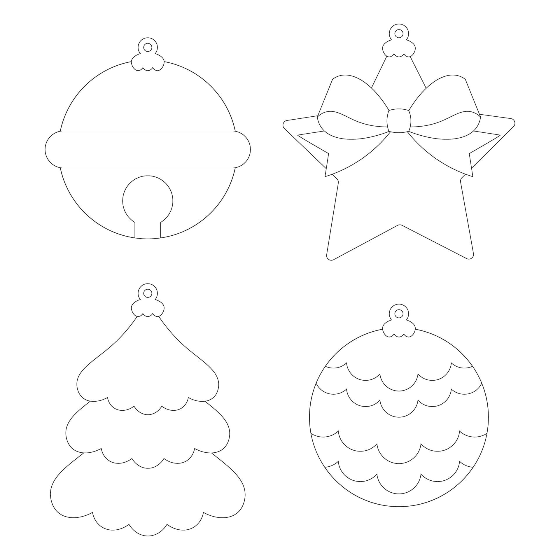 10 Best Printable Christmas Tree Ornament Patterns PDF For Free At
