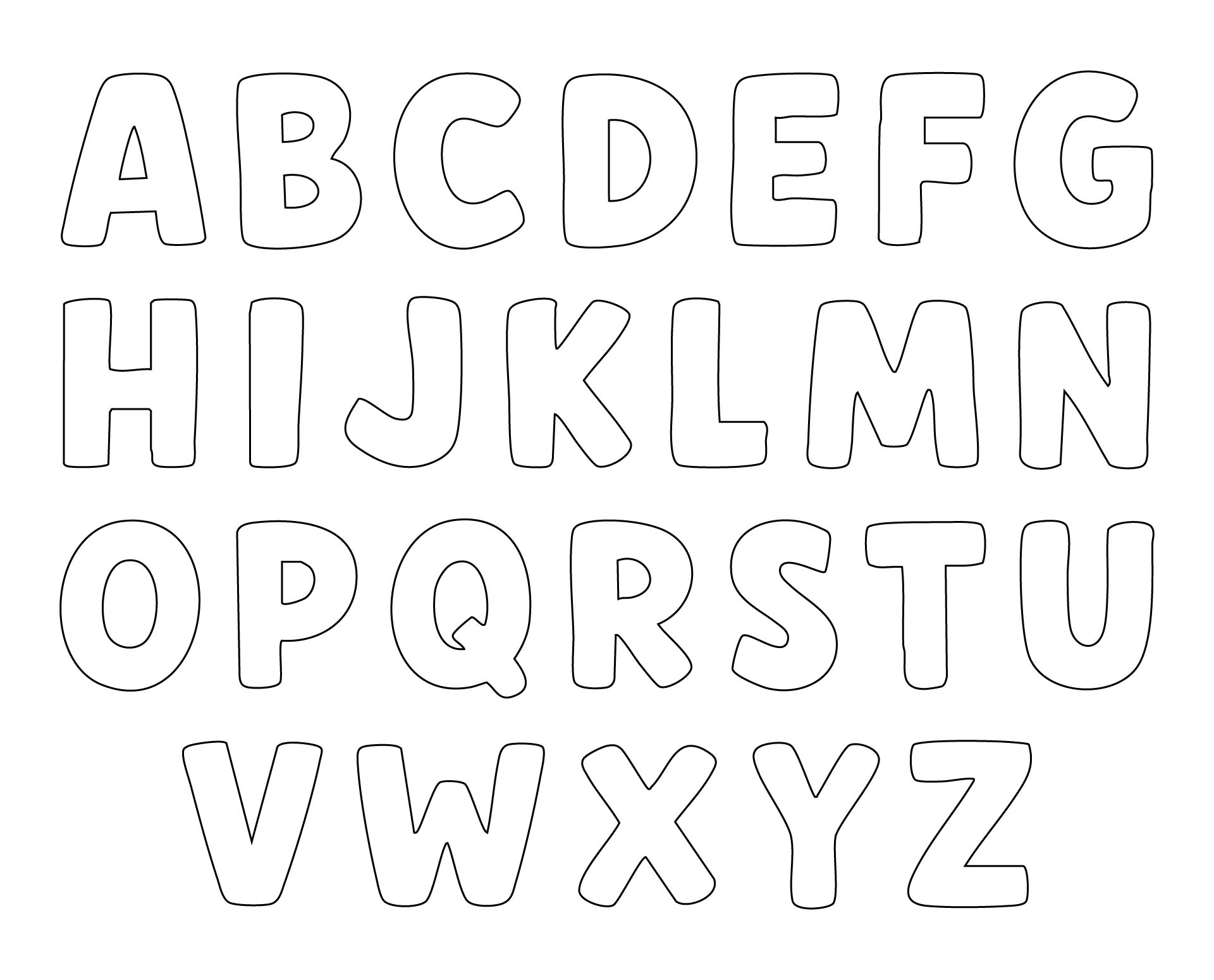 Free Printable Alphabet Letters For Applique