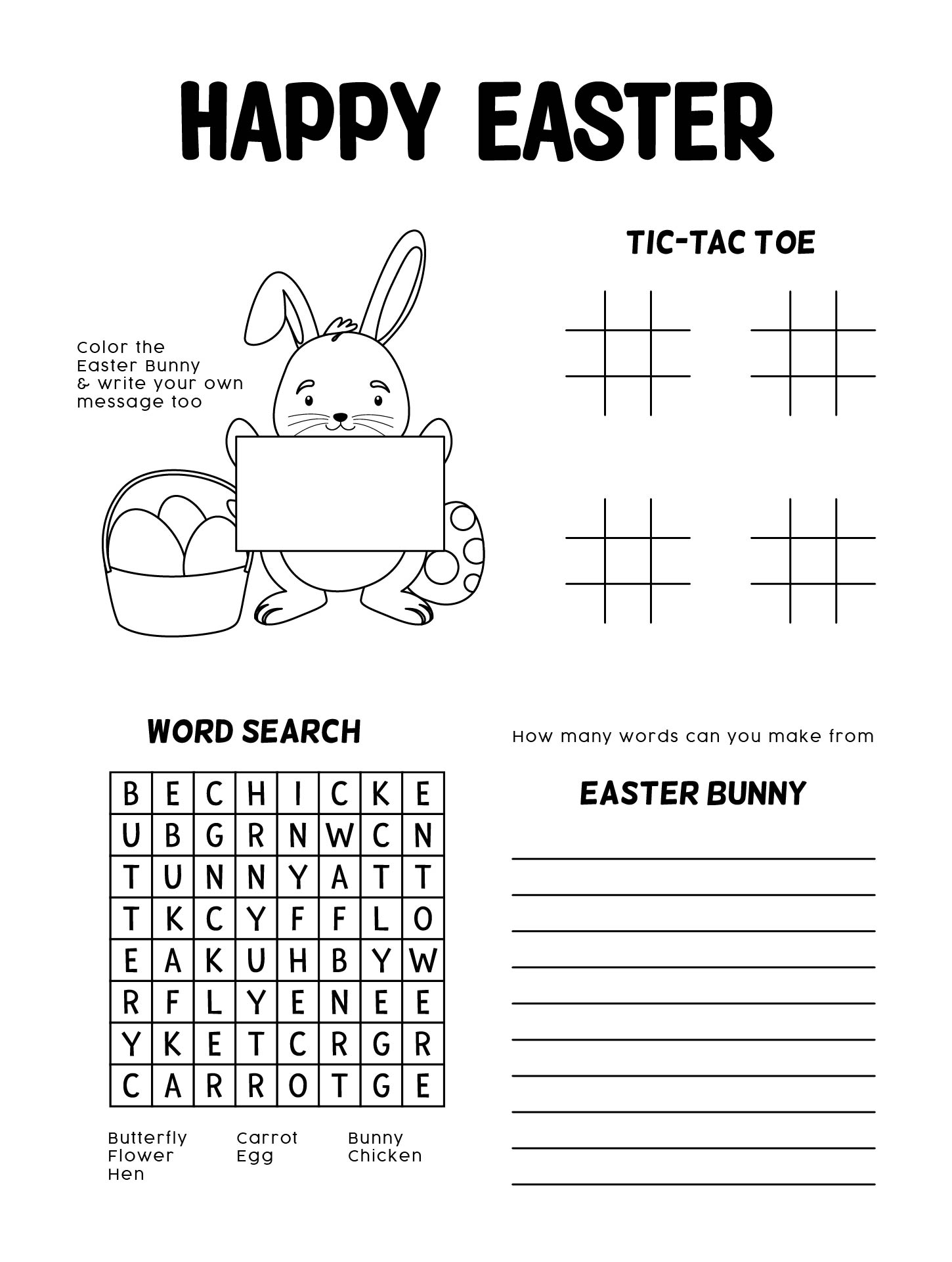 10 Best Free Easter Printable Worksheets PDF For Free At Printablee 10 Best Free Easter Printable Worksheets PDF For Free At Printablee