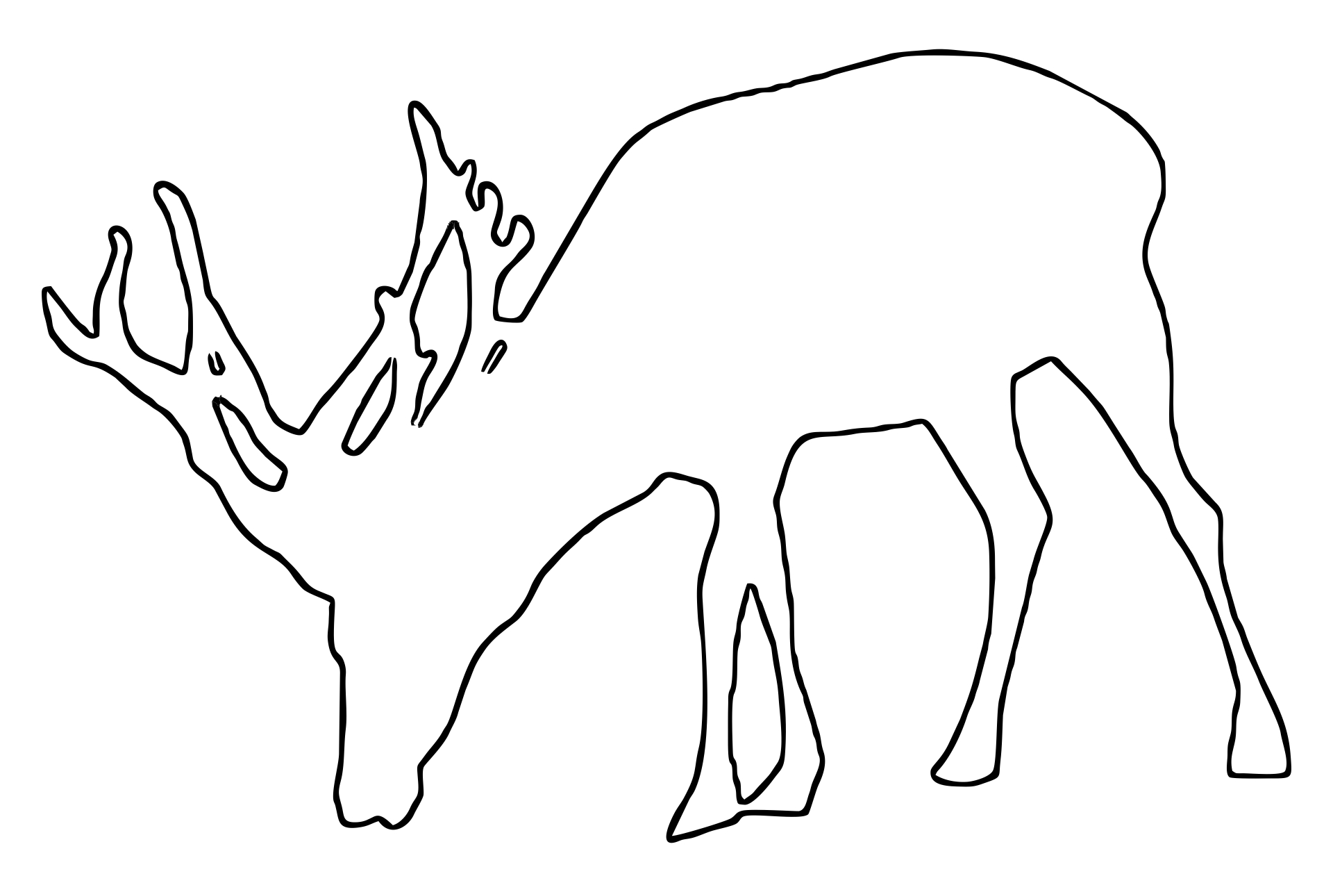 10 Best Printable Reindeer Patterns Printablee