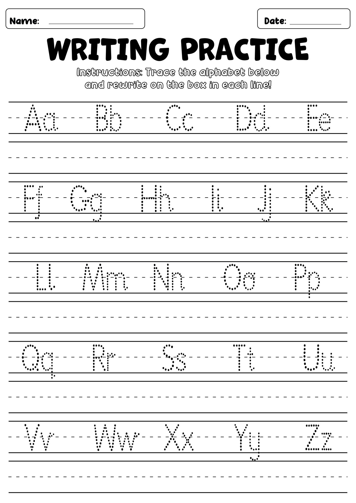 7 Best Calligraphy Worksheets Printable Printablee