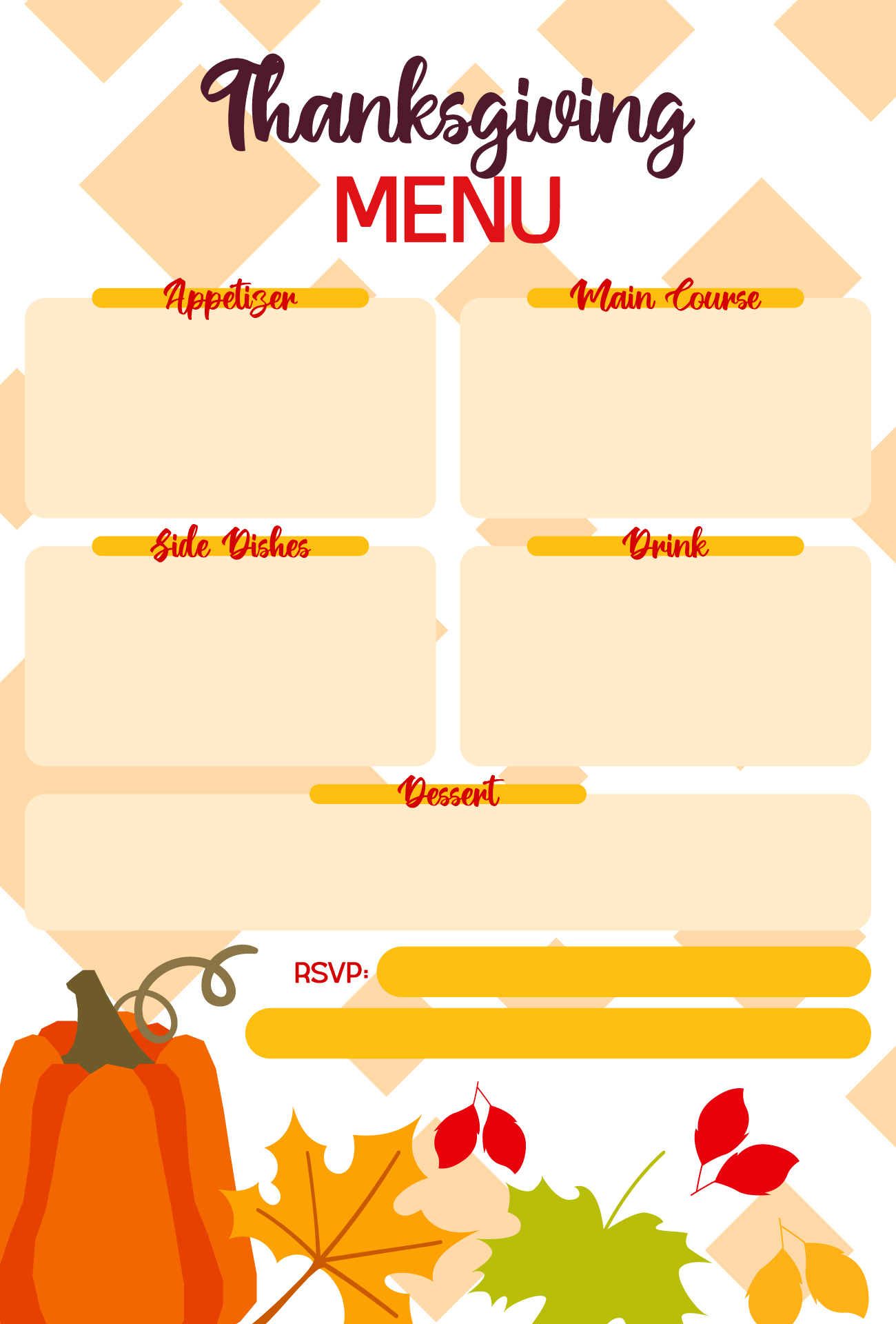 10 Best Free Printable Thanksgiving Menu Templates PDF For Free At 