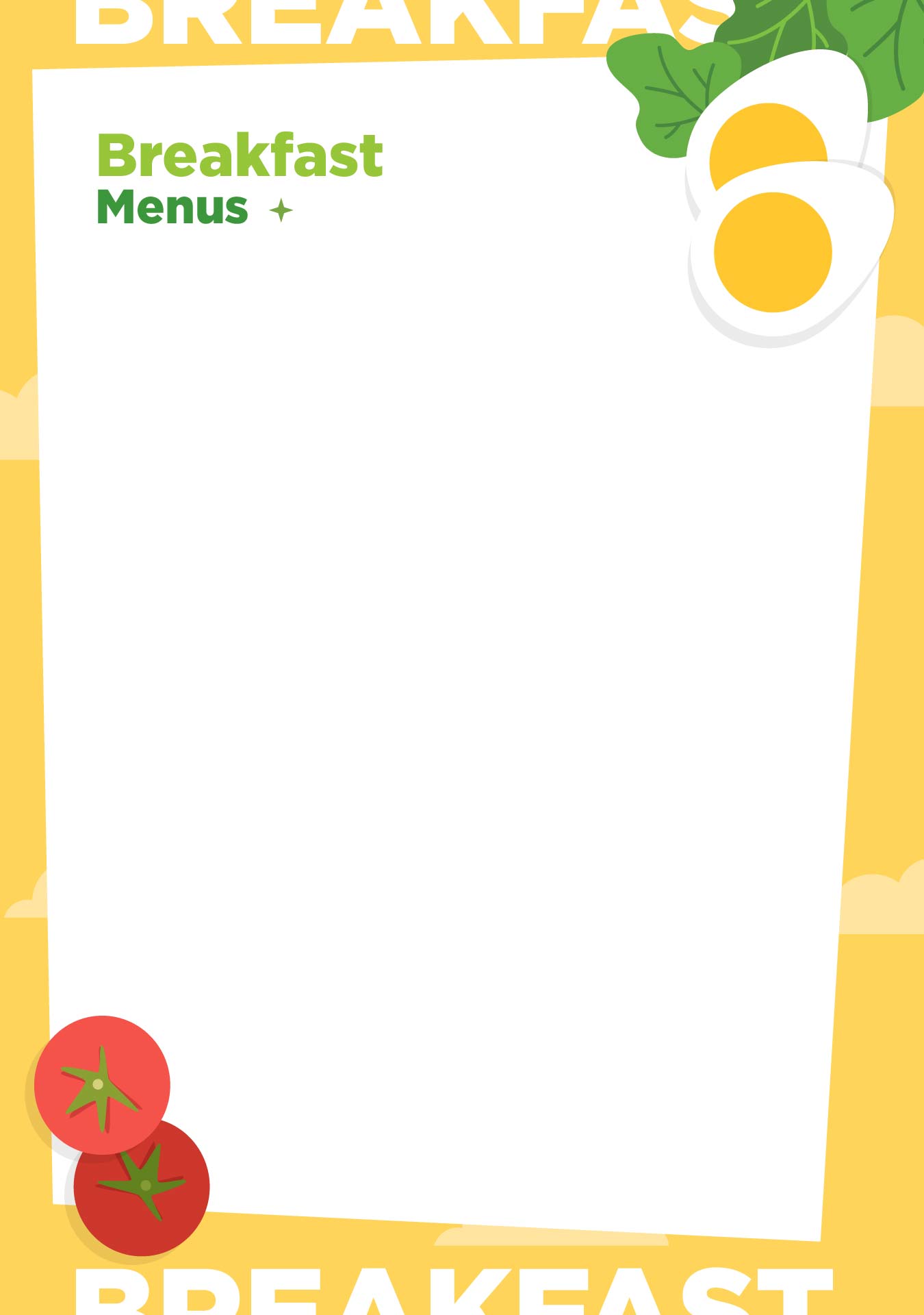 Blank Menu Template Printable Blank Menu Template Printable