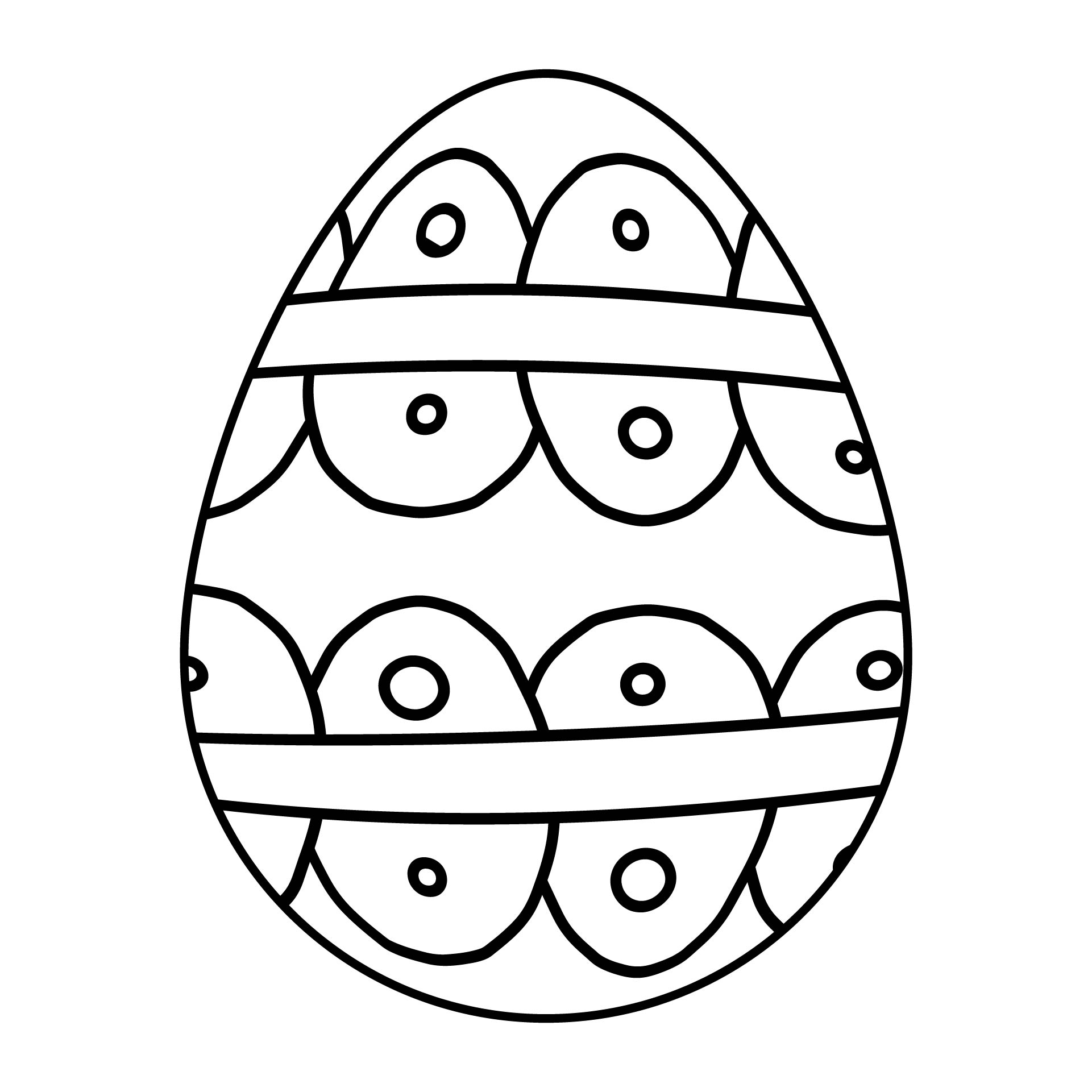 Easter Egg Pattern 10 Free PDF Printables Printablee