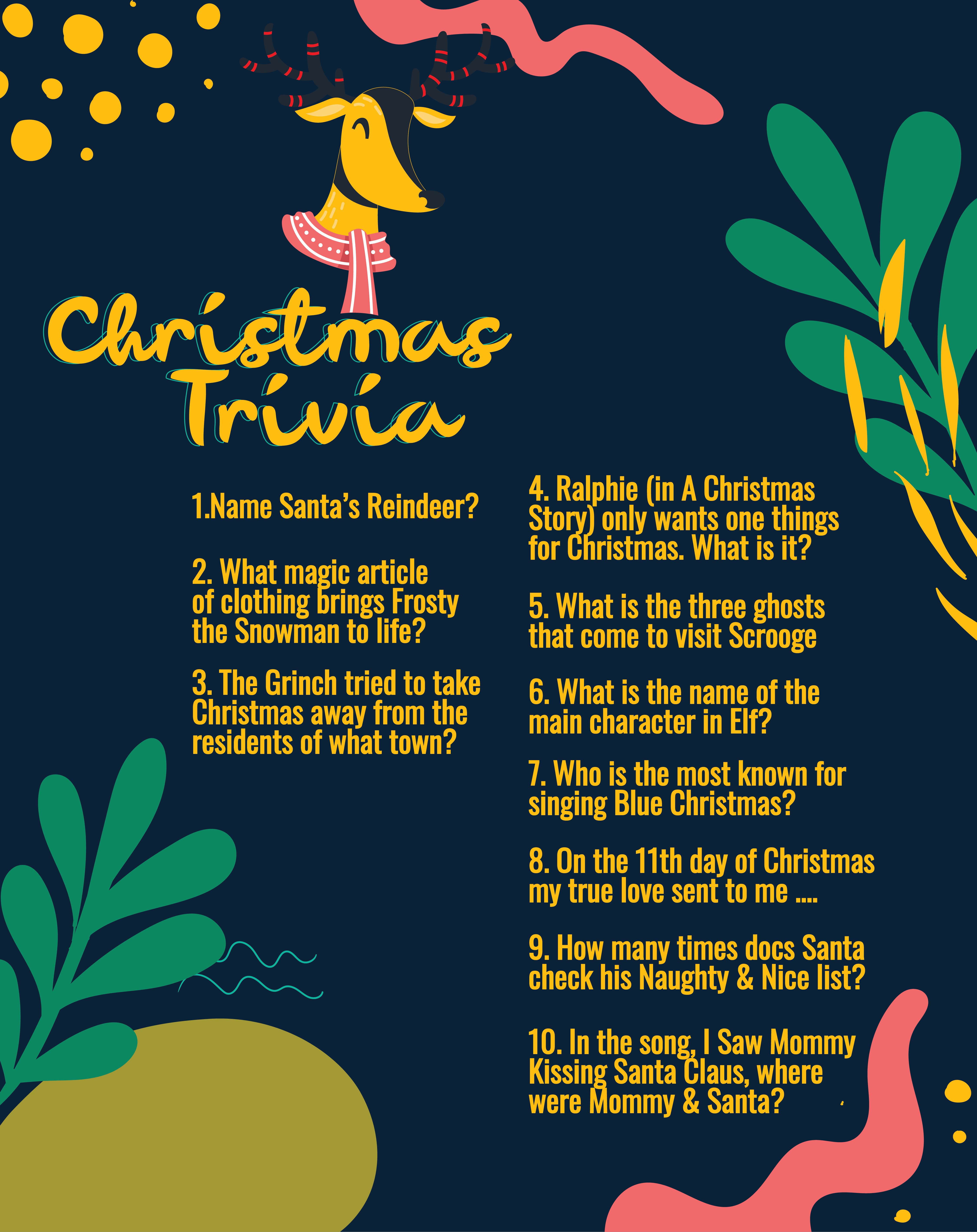 15 Best Christmas Printable Trivia With Answers PDF For Free At Printablee 15 Best Christmas Printable Trivia With Answers PDF For Free At Printablee