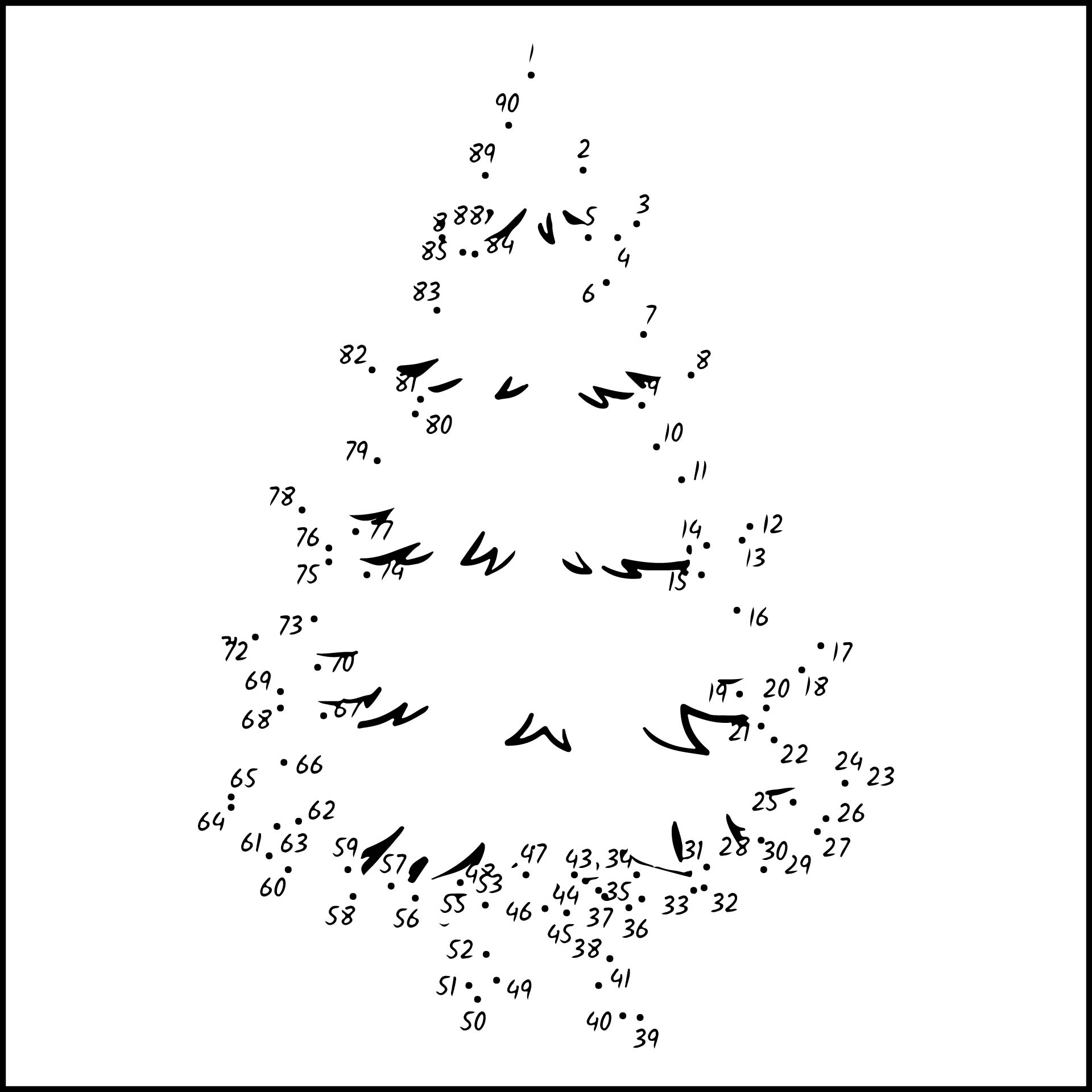 4 Best Snowman Printable Connect The Dots AZ Printablee