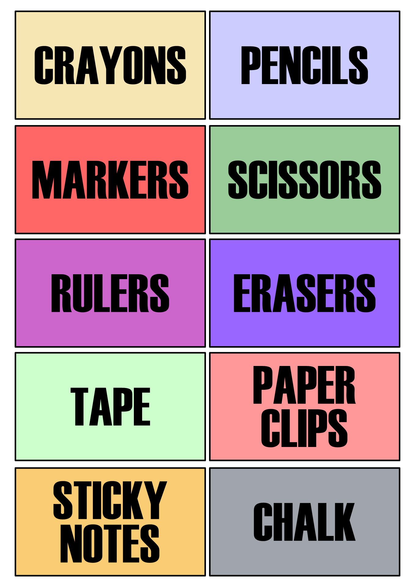 Fun Classroom Labels With Visuals For Those Little Learners Its Free