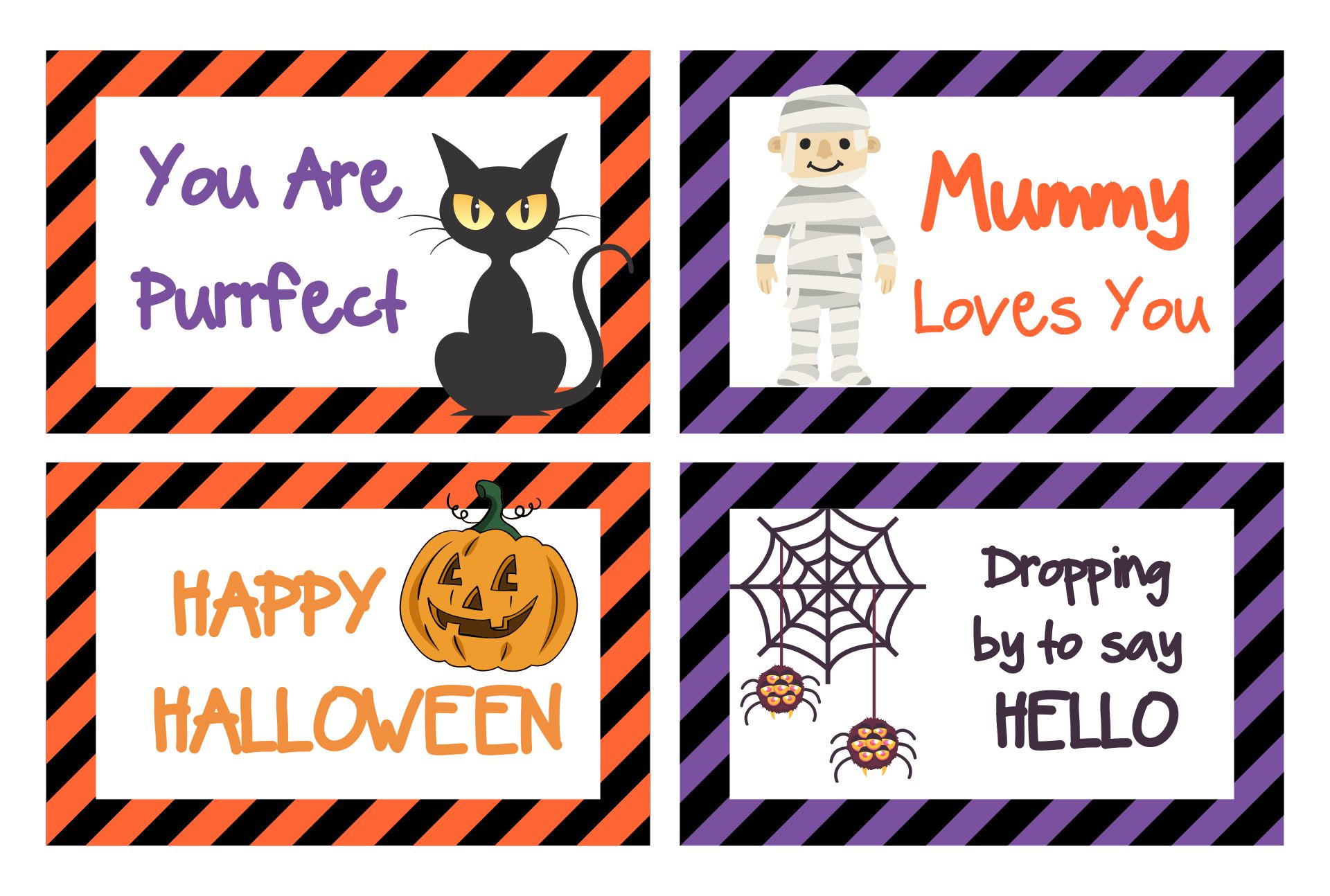 Halloween Lunch Notes 15 Free Pdf Printables Printablee