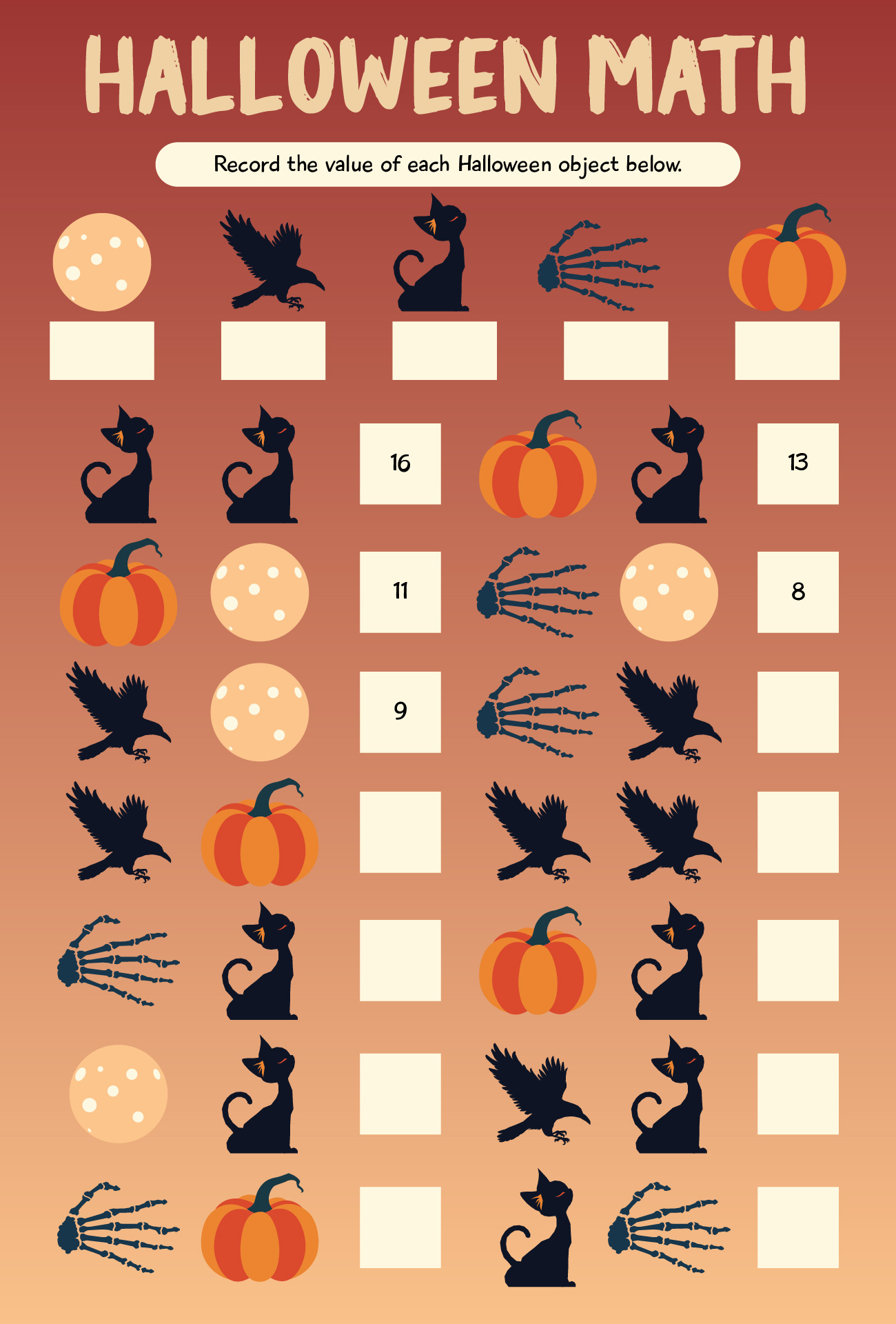 Halloween Worksheets 4th Grade