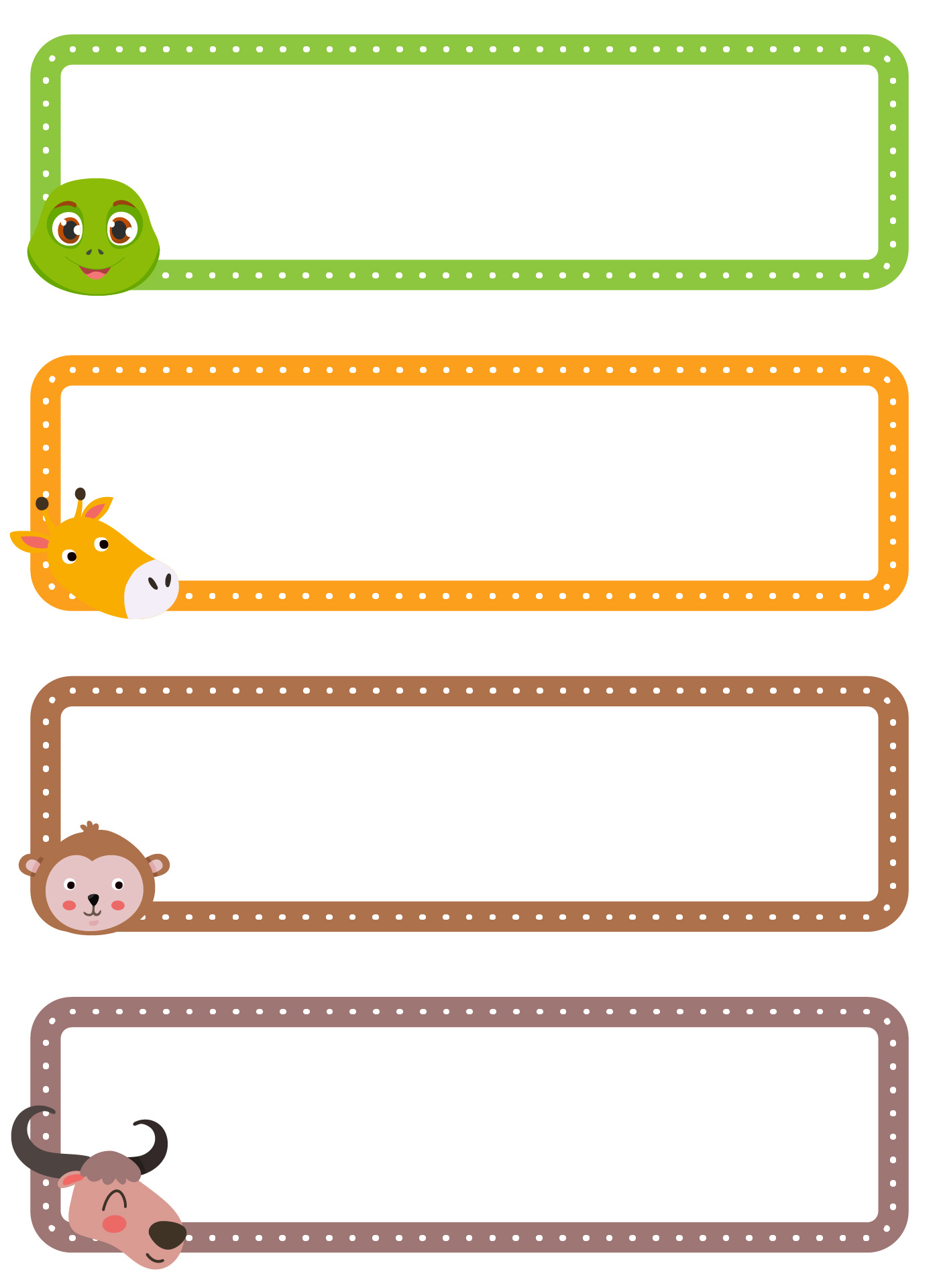Printable Editable Labels