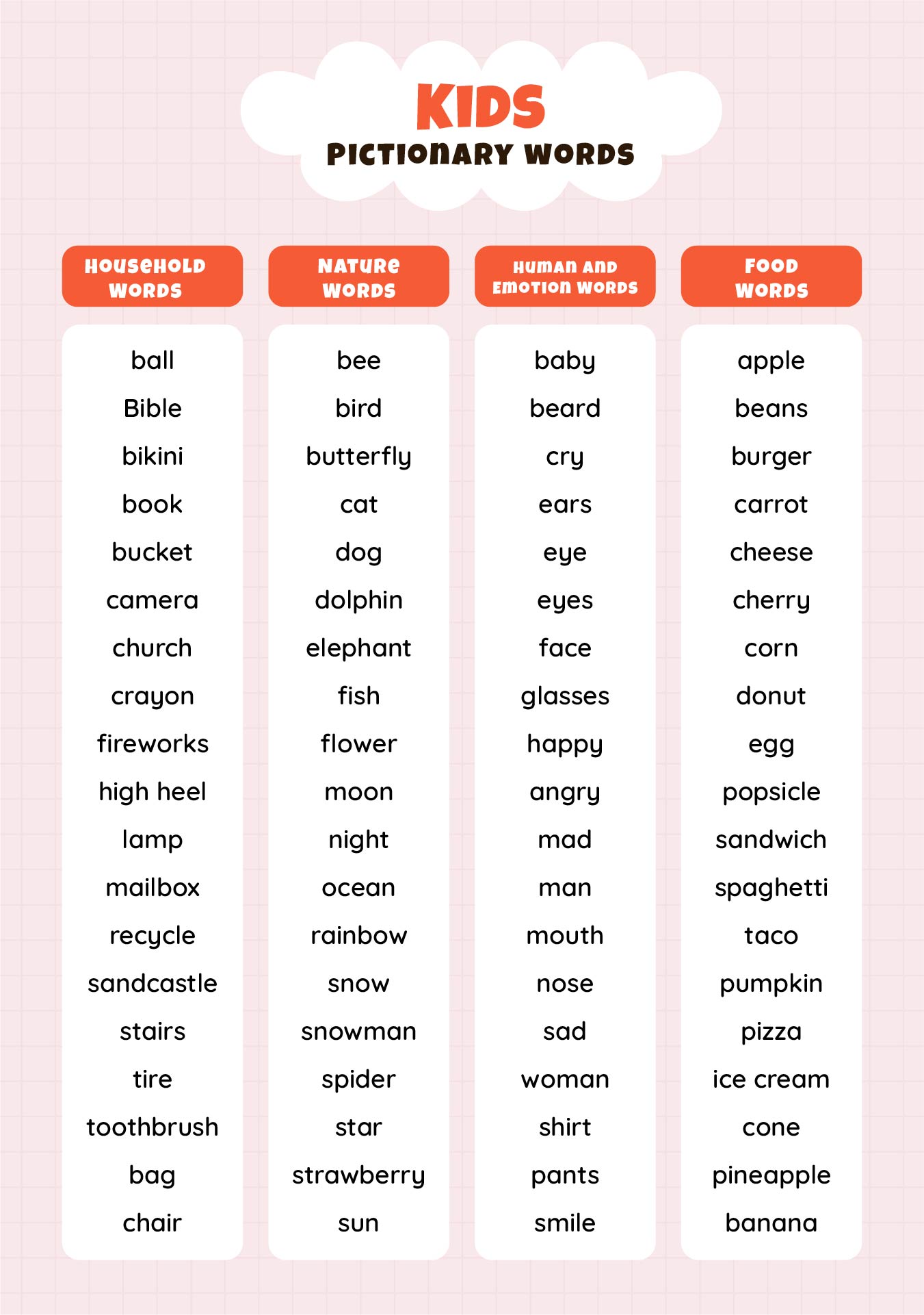 Funny Pictionary Word List For Work Pictionary Word List 8 Free PDF Funny Pictionary Word List For Work Pictionary Word List 8 Free PDF