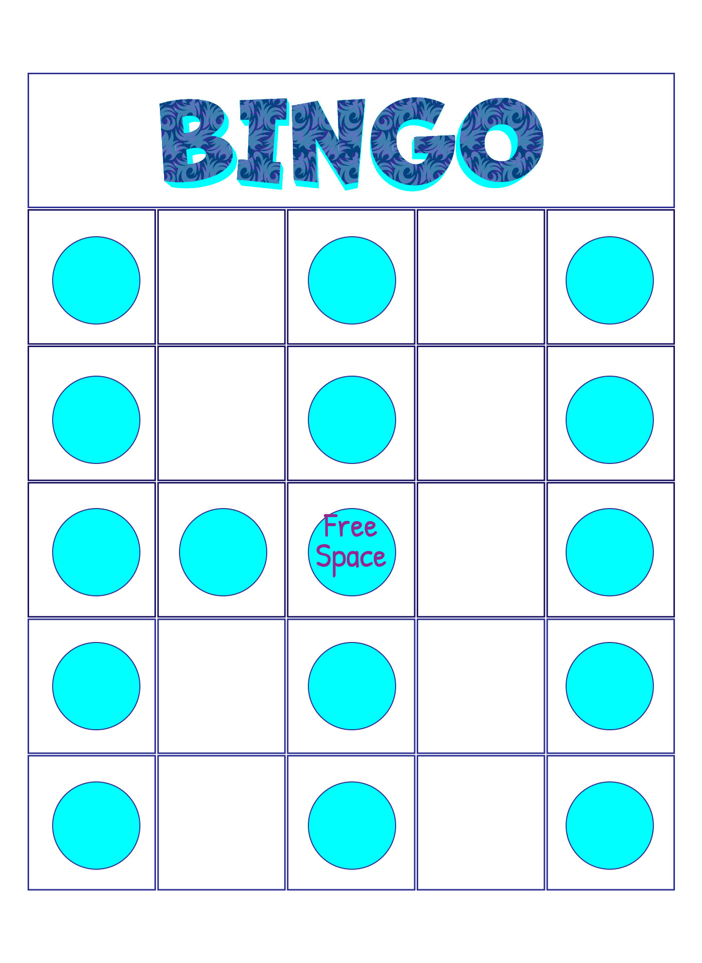 12 Best Free Printable Bingo Game Patterns Printablee