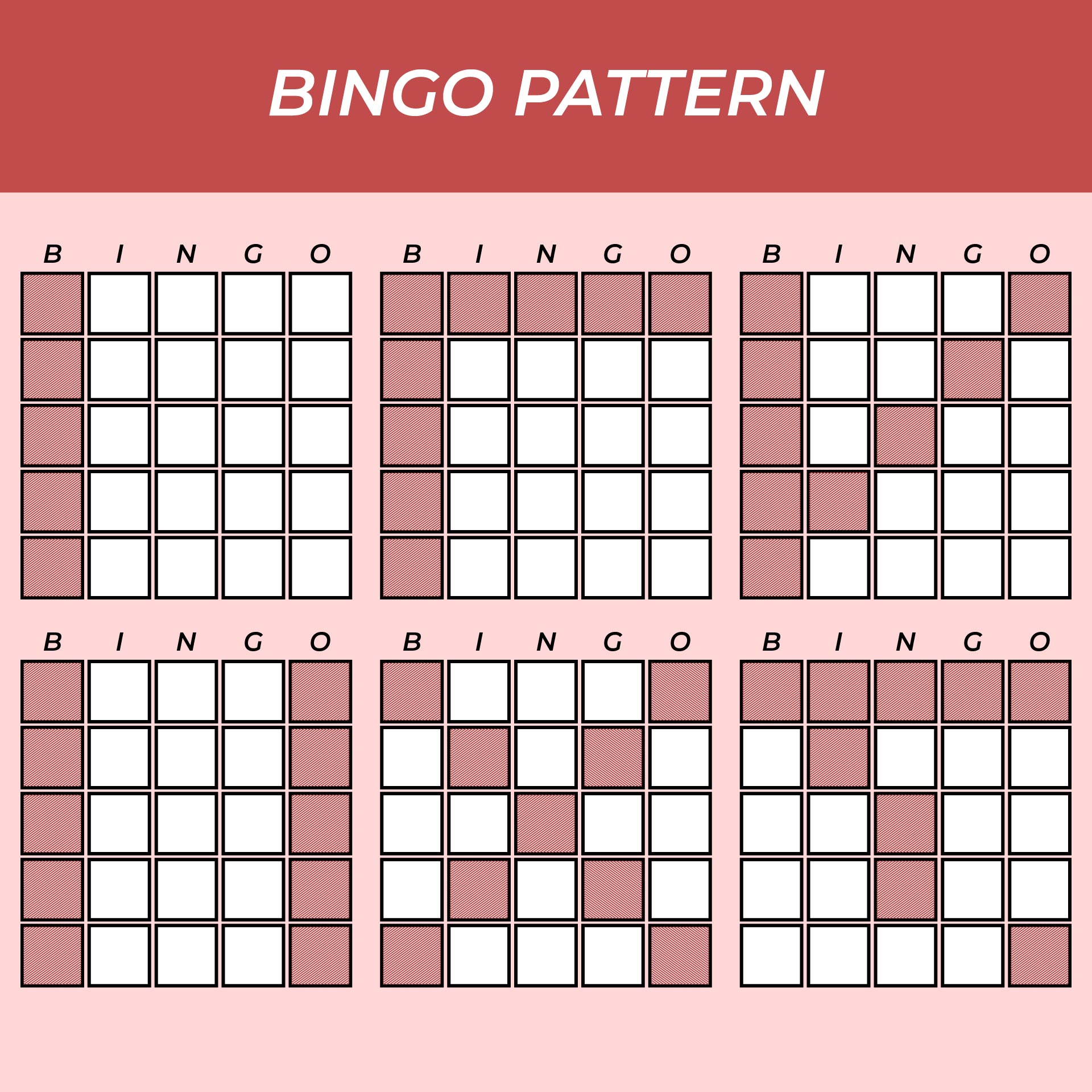 12 Best Free Printable Bingo Game Patterns Printablee