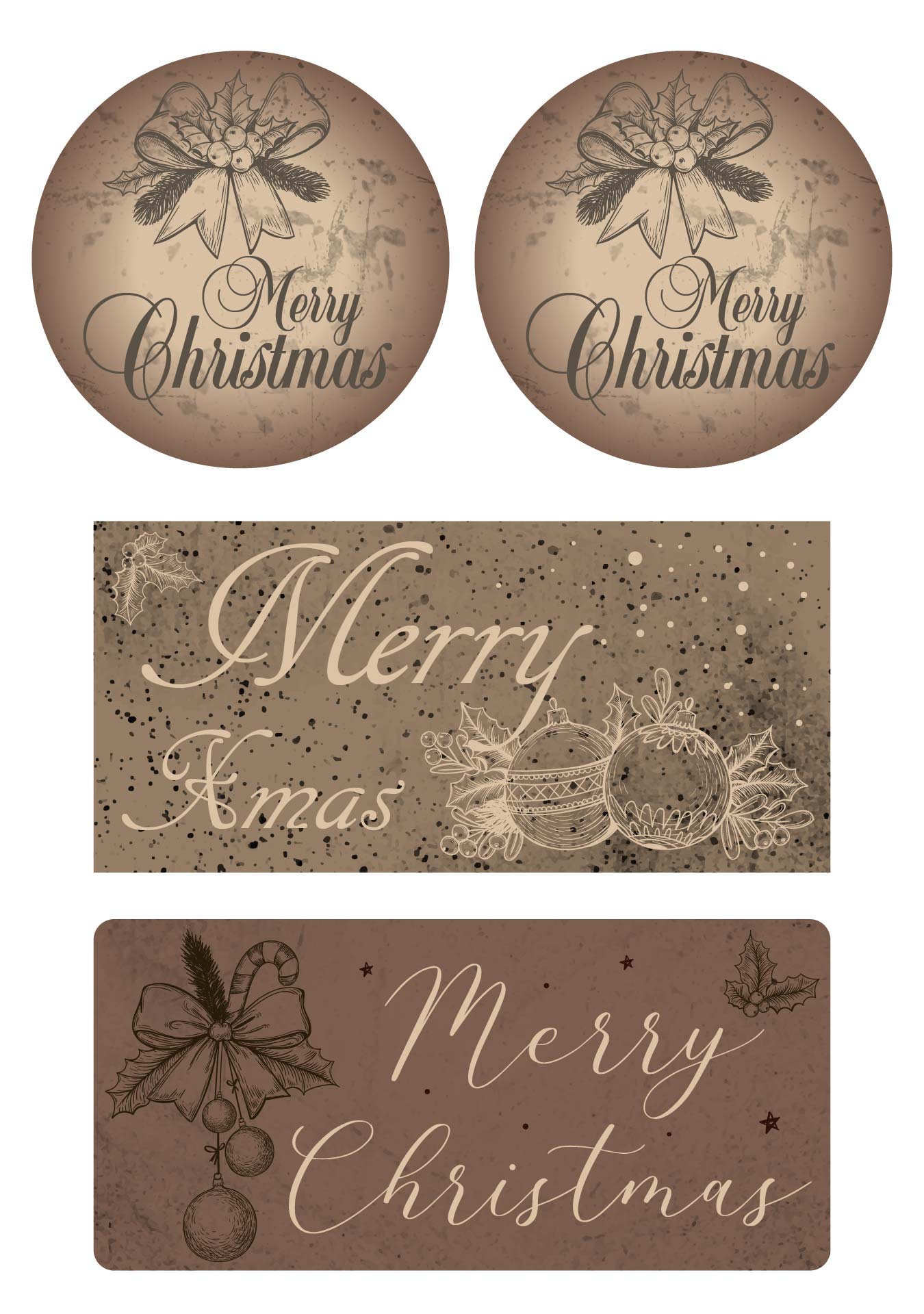 Vintage Holiday Gift Tag Vintage Holiday Gift Tag