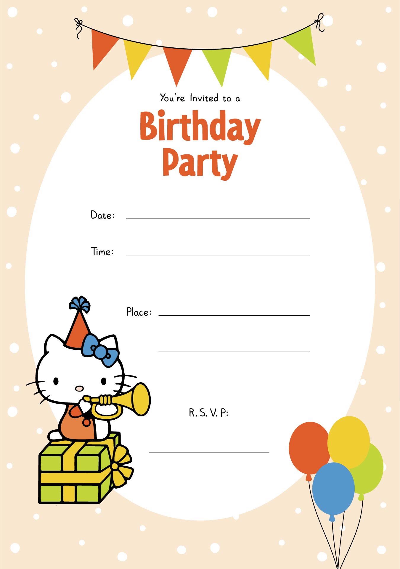 Hello Kitty Templates 10 Free PDF Printables Printablee