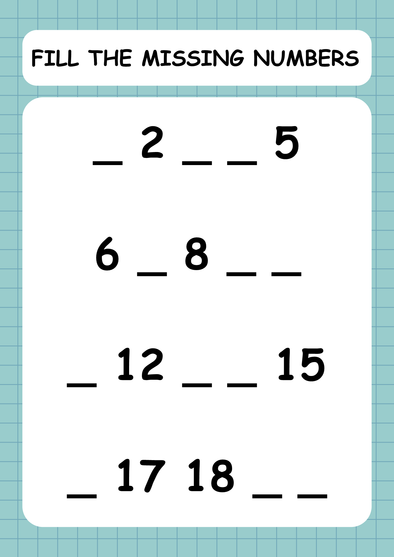 10 Best 1 20 Worksheets Printable PDF For Free At Printablee