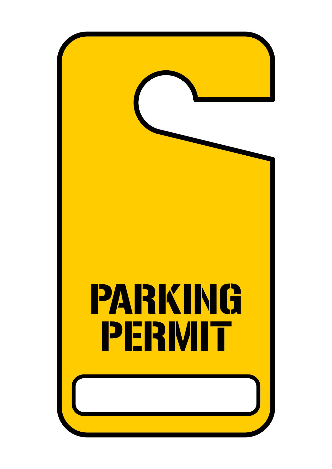 Free Printable Parking Pass Template Printable Templates