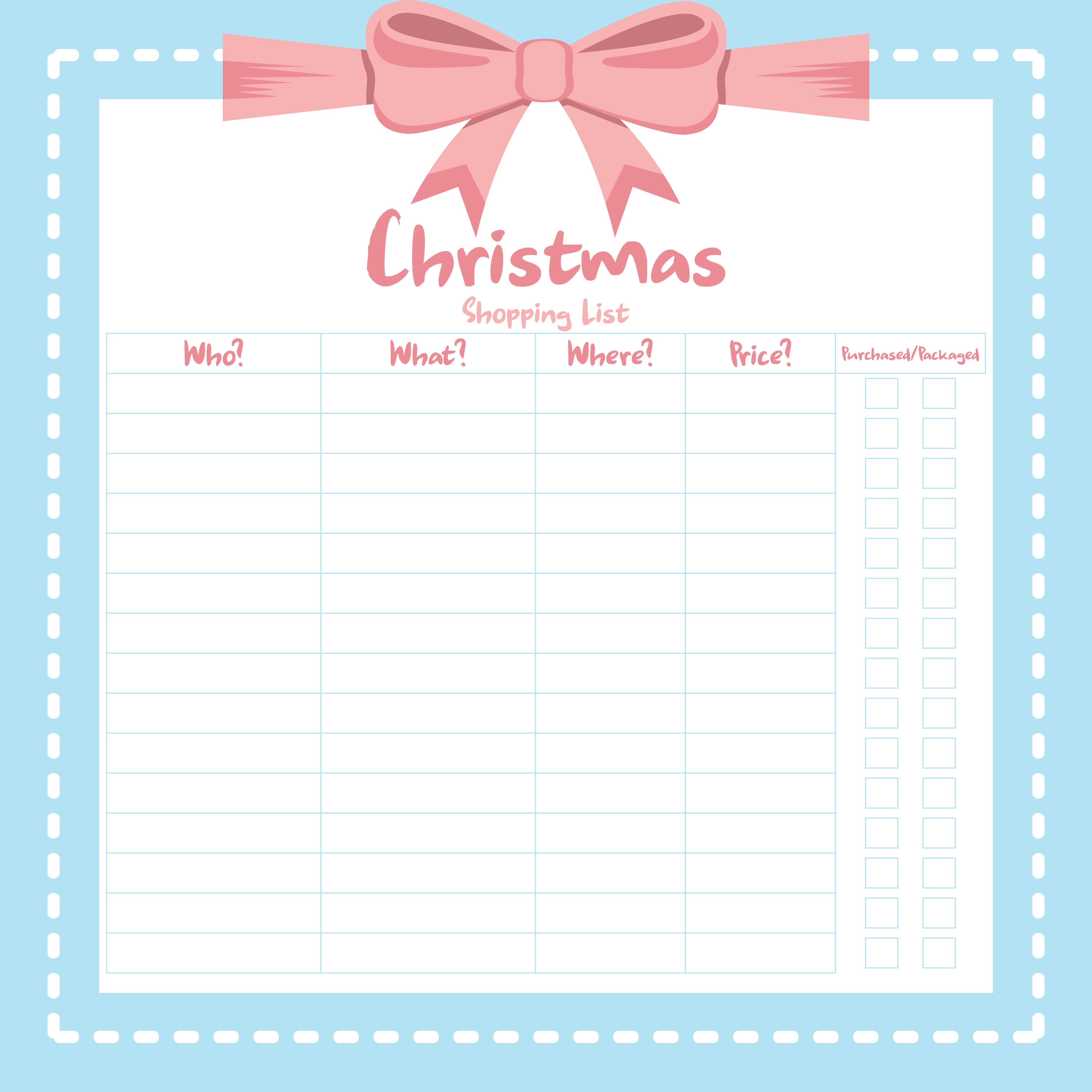 10 Best Printable Christmas List PDF For Free At Printablee