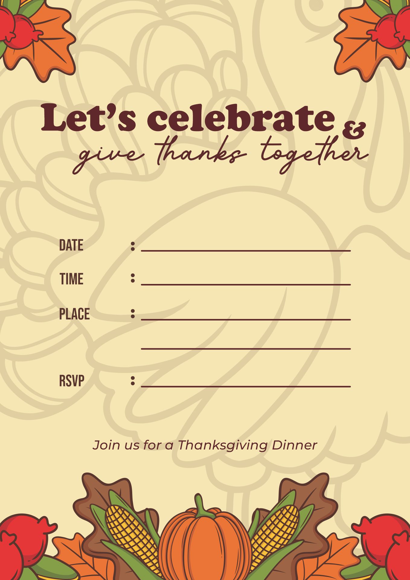 Thanksgiving Powerpoint Template Free