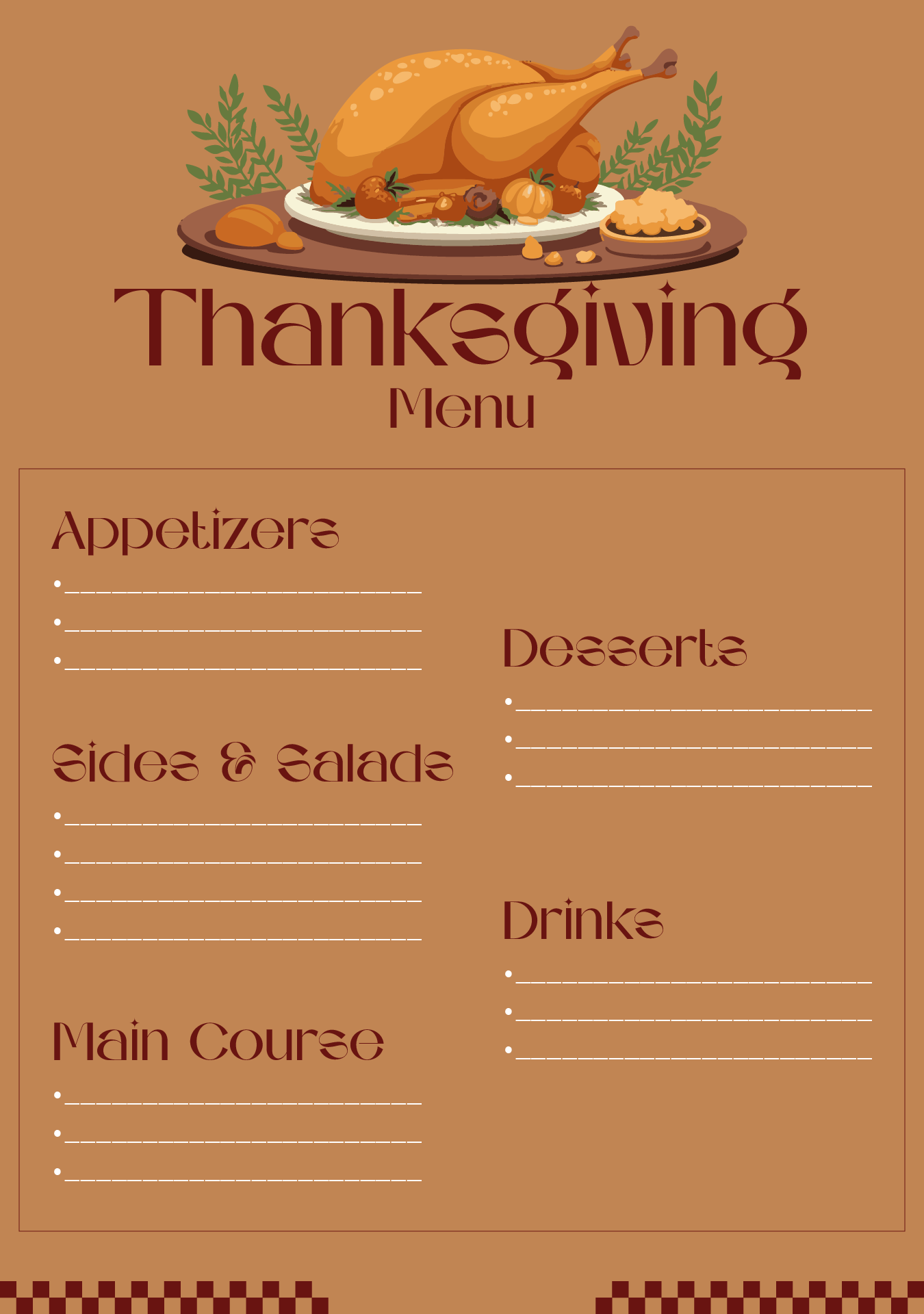 Thanksgiving Flyer Template Free Download
