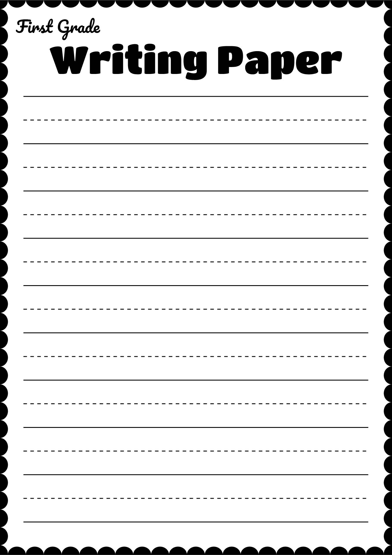 1st Grade Writing Paper Printable Printablee 1st Grade Writing Paper Printable Printablee
