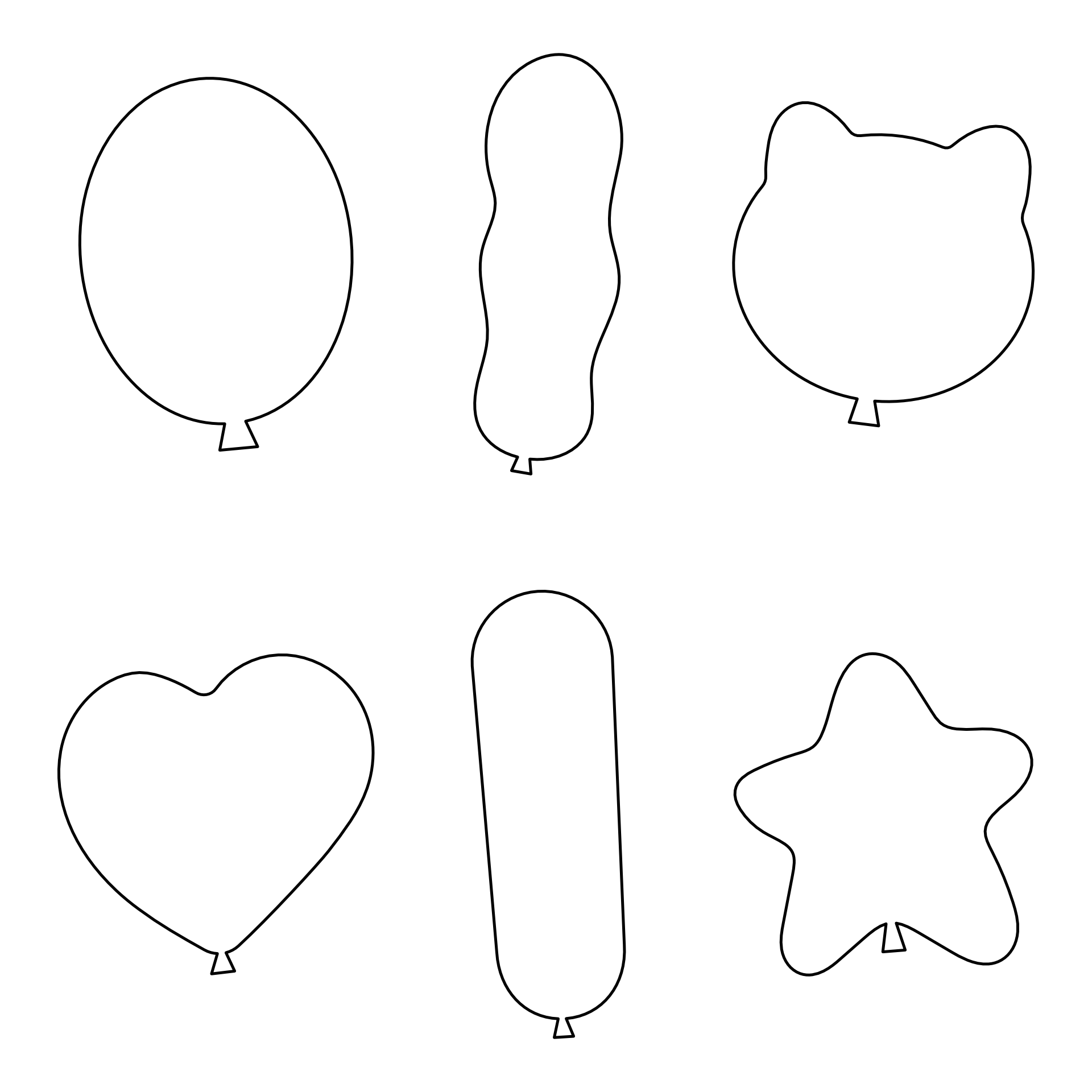 Printable Balloon Template Printable World Holiday