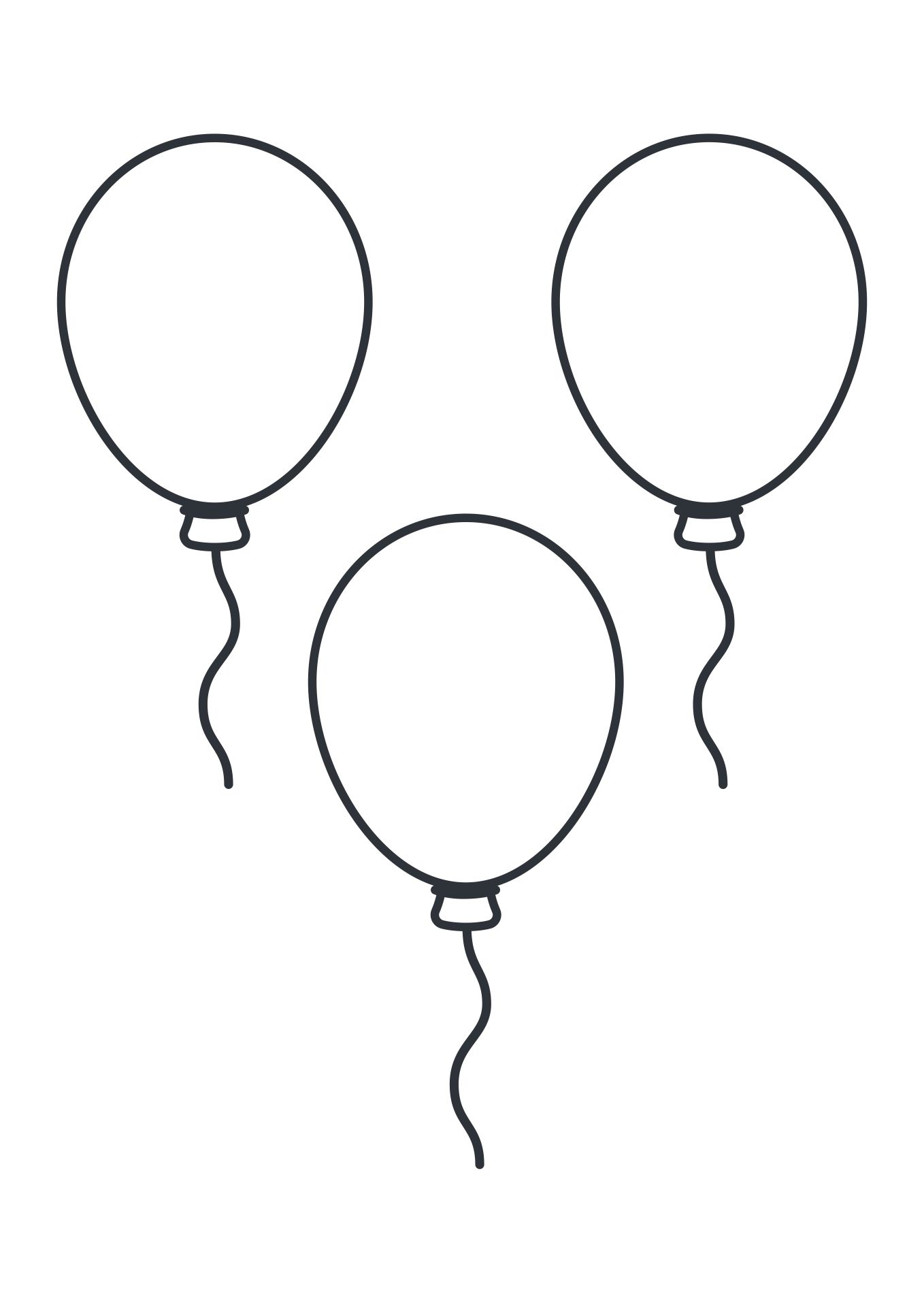 Balloon Cutouts Printable