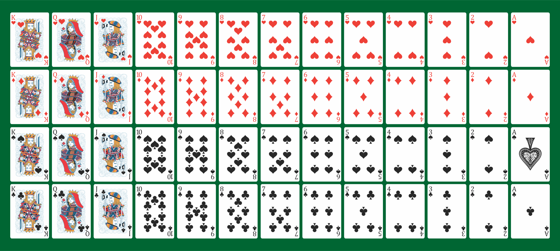 Deck Of Playing Cards Printable Deck Of Playing Cards Printable