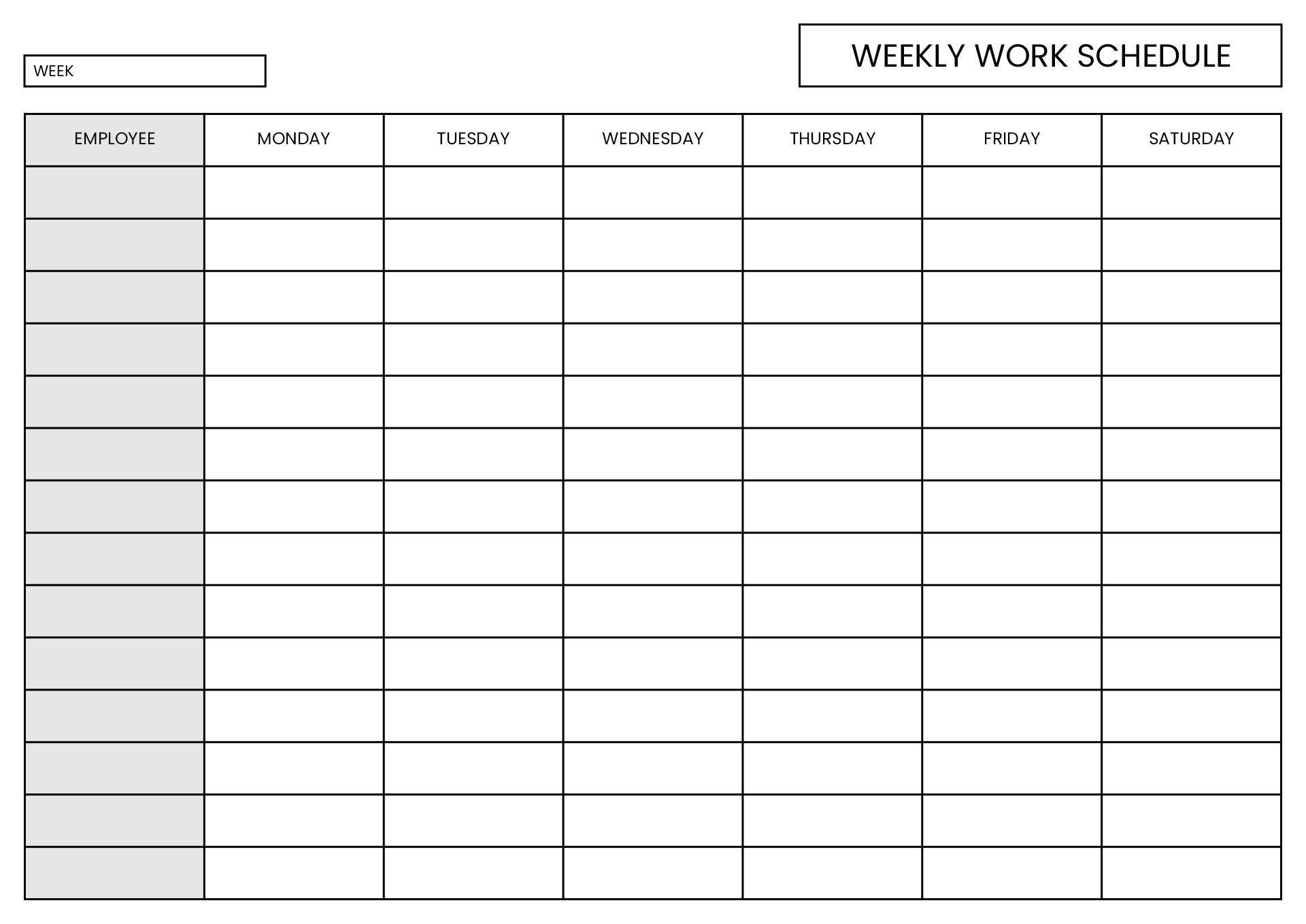 Free Printable Blank Spreadsheet Templates PRINTABLE TEMPLATES