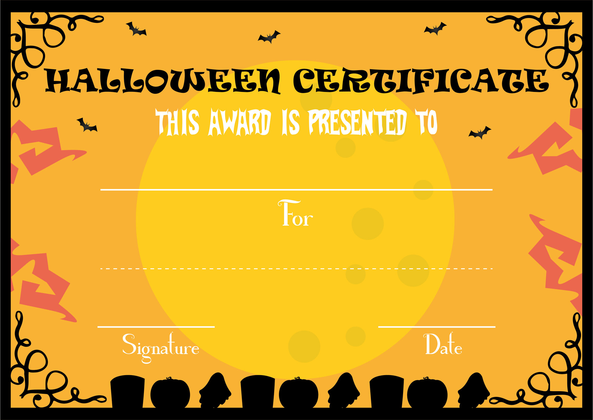 Free Best Costume Certificate Template Printable Templates