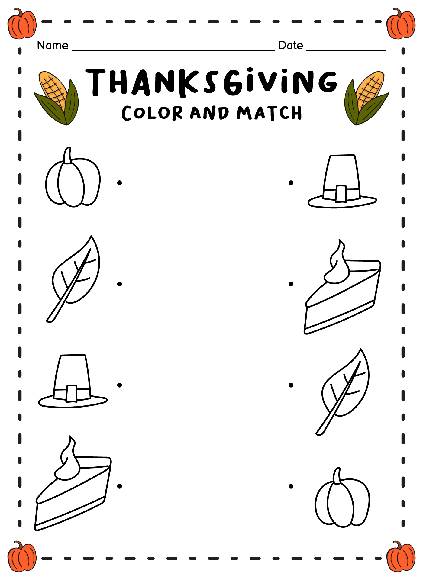 10 Best Printable Thanksgiving Worksheets PDF For Free At Printablee