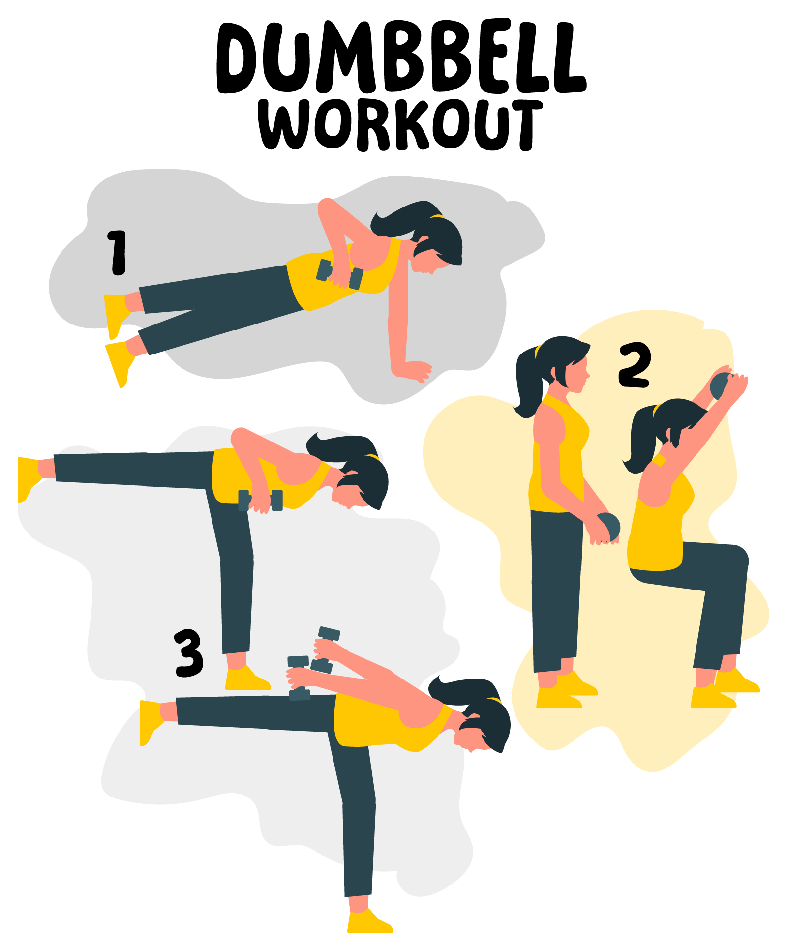 Fighthrough Fitness Dumbbell Workout Poster Ubicaciondepersonas cdmx gob mx