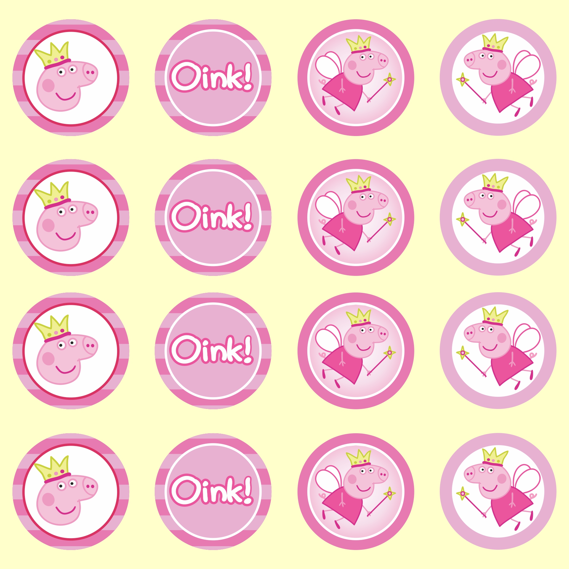 Peppa Pig Cupcake Toppers Free Printables Peppa Pig Cupcake Toppers Free Printables