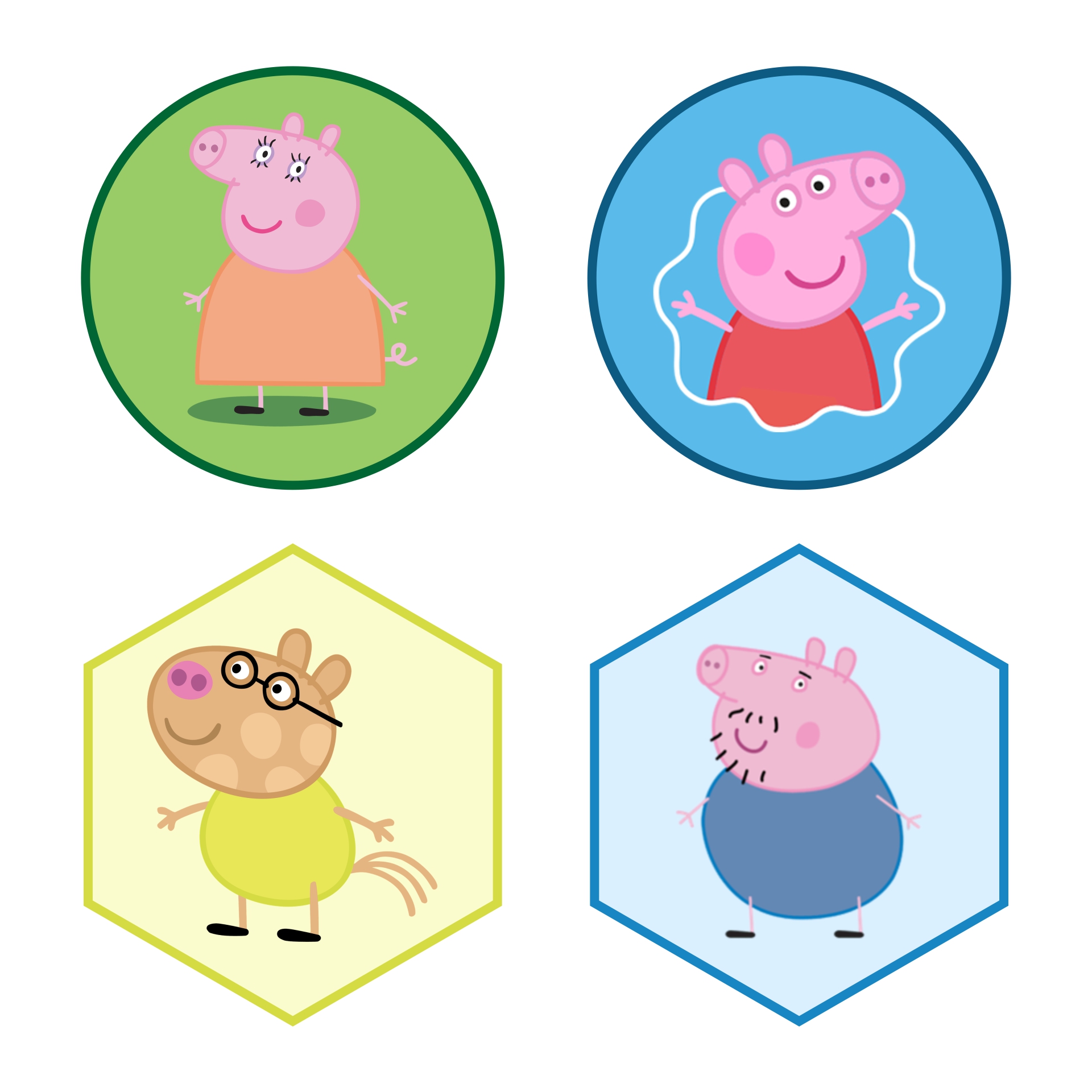Peppa Pig Cupcake Toppers Free Printables Peppa Pig Cupcake Toppers Free Printables