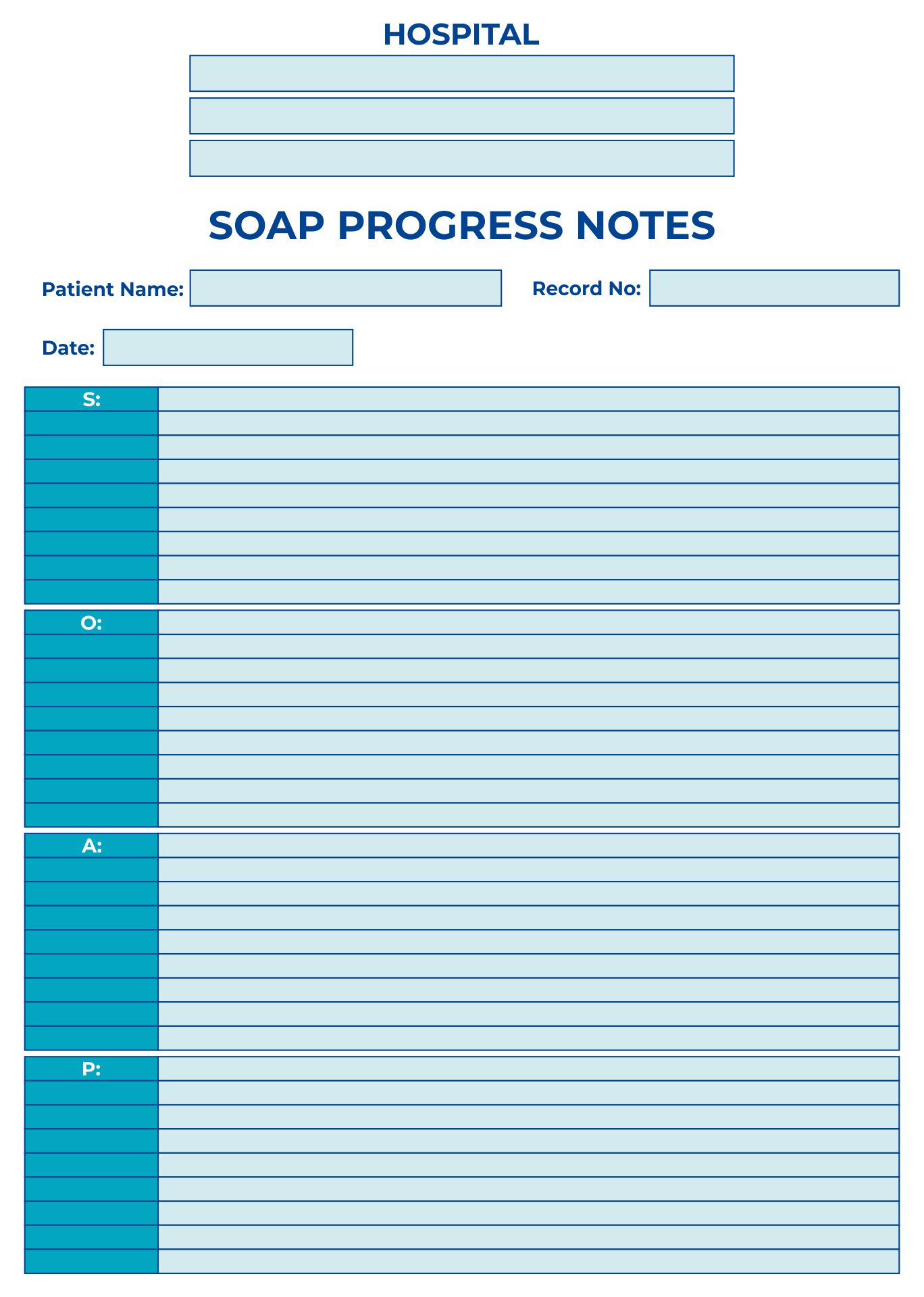 Medical Progress Note Template - 10 Free PDF Printables | Printablee Medical Progress Note Template - 10 Free PDF Printables | Printablee