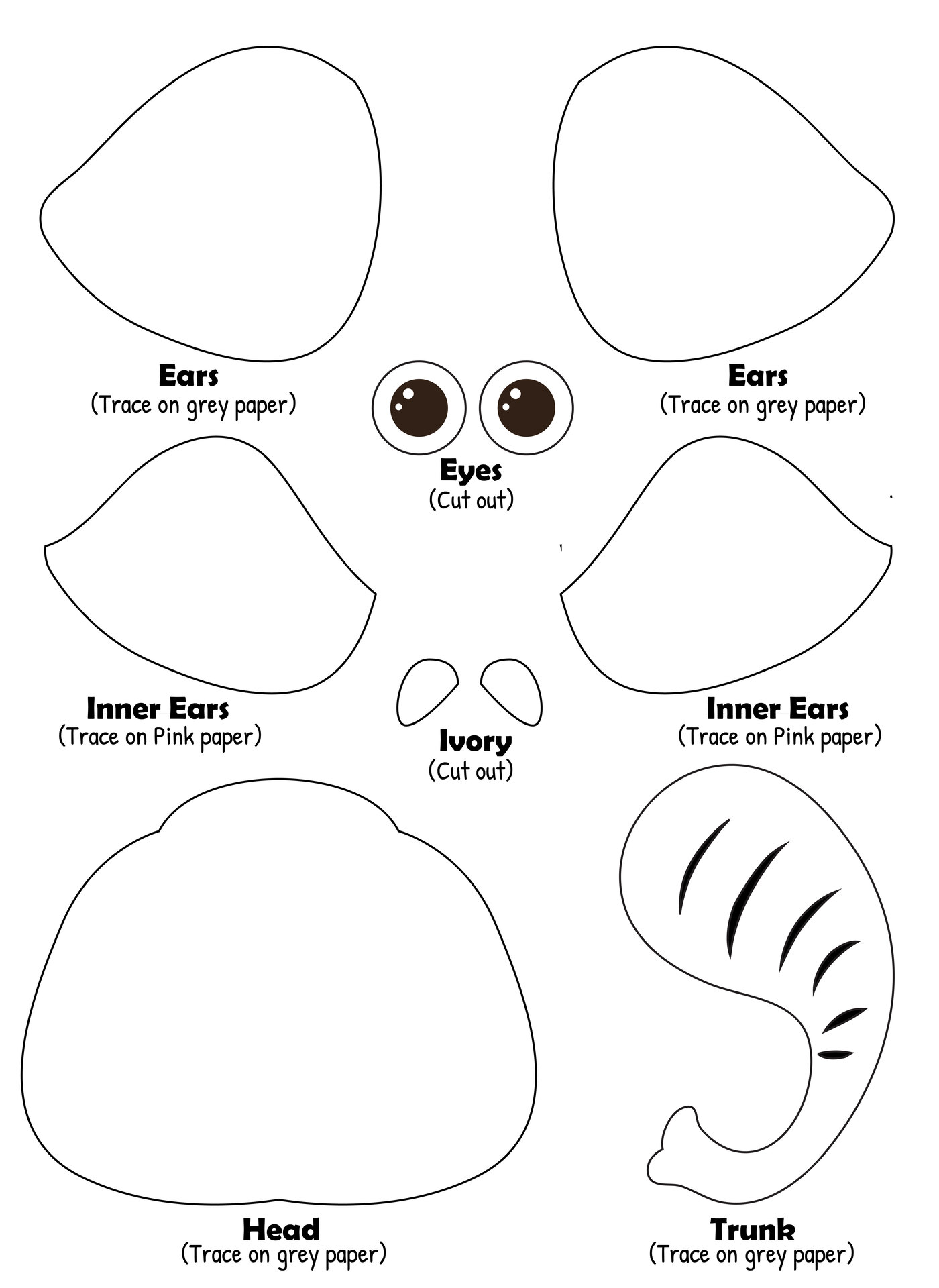 Elephant Trunk - 10 Free PDF Printables | Printablee Elephant Trunk - 10 Free PDF Printables | Printablee