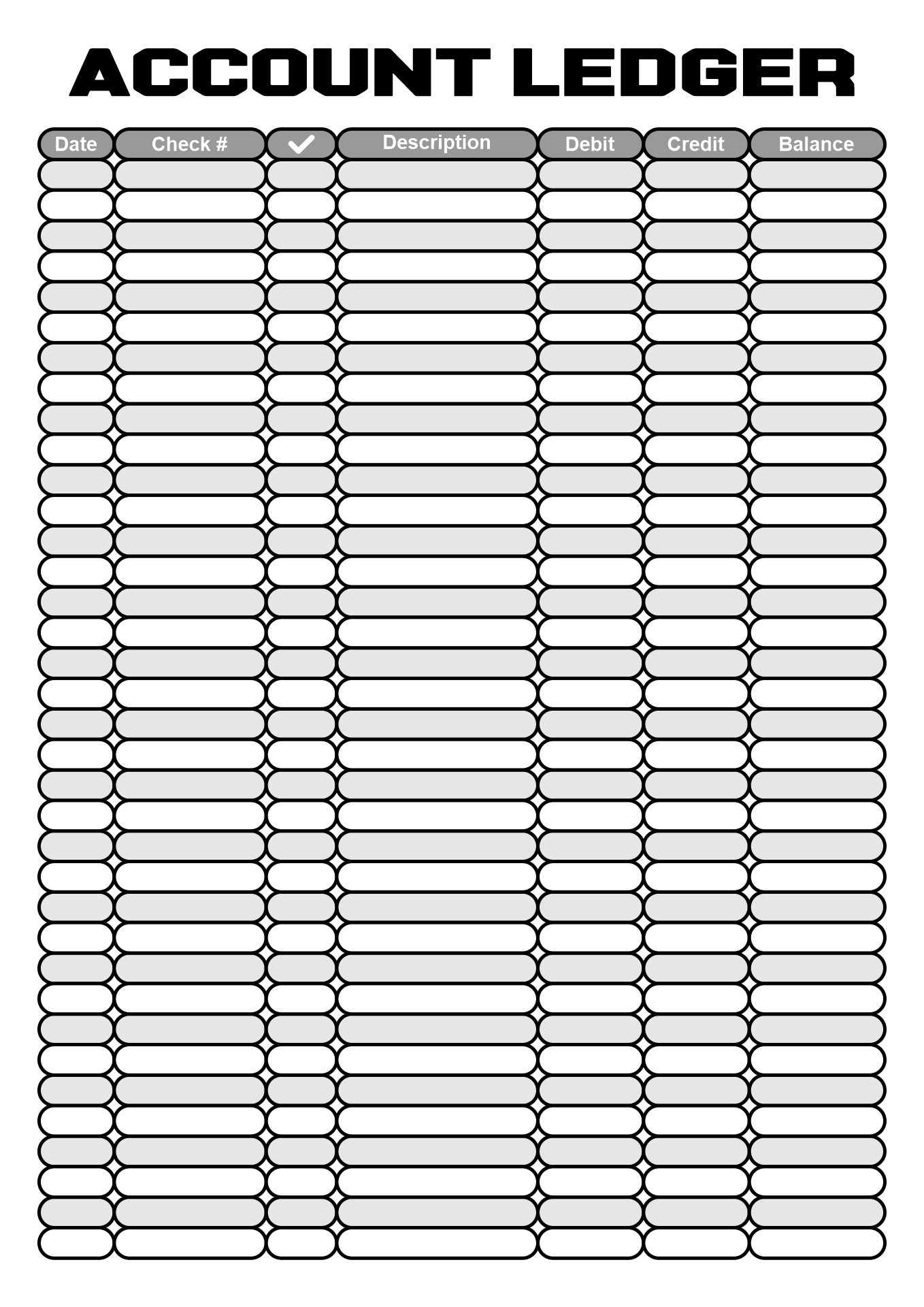 10 Best Free Printable Ledger Balance Sheet Printablee