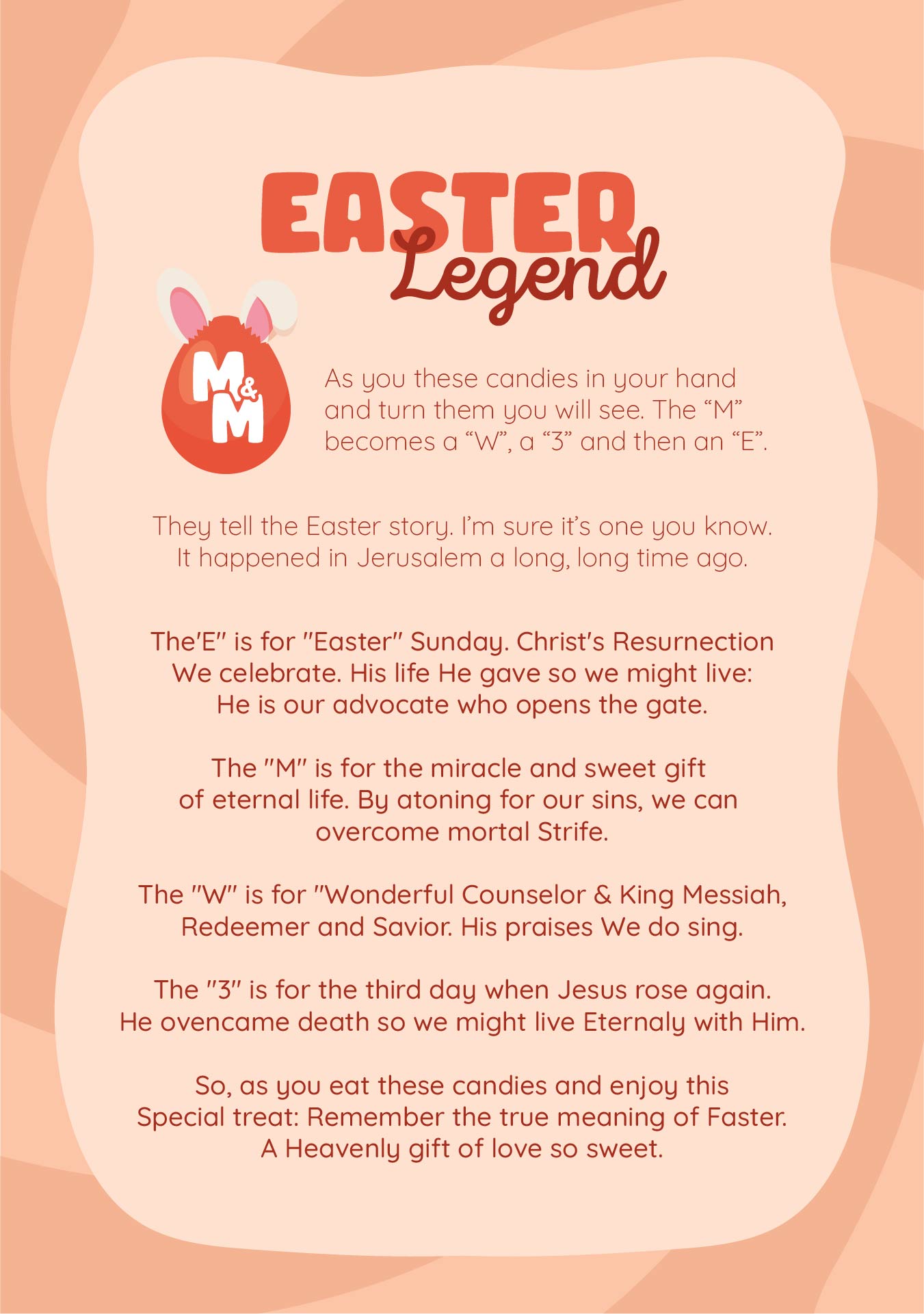 Mm Easter Poem 7 Free Pdf Printables Printablee