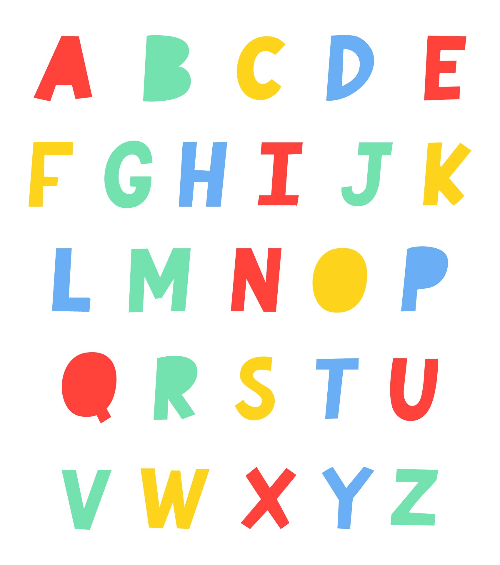Large Printable Alphabet Letters Customize And Print