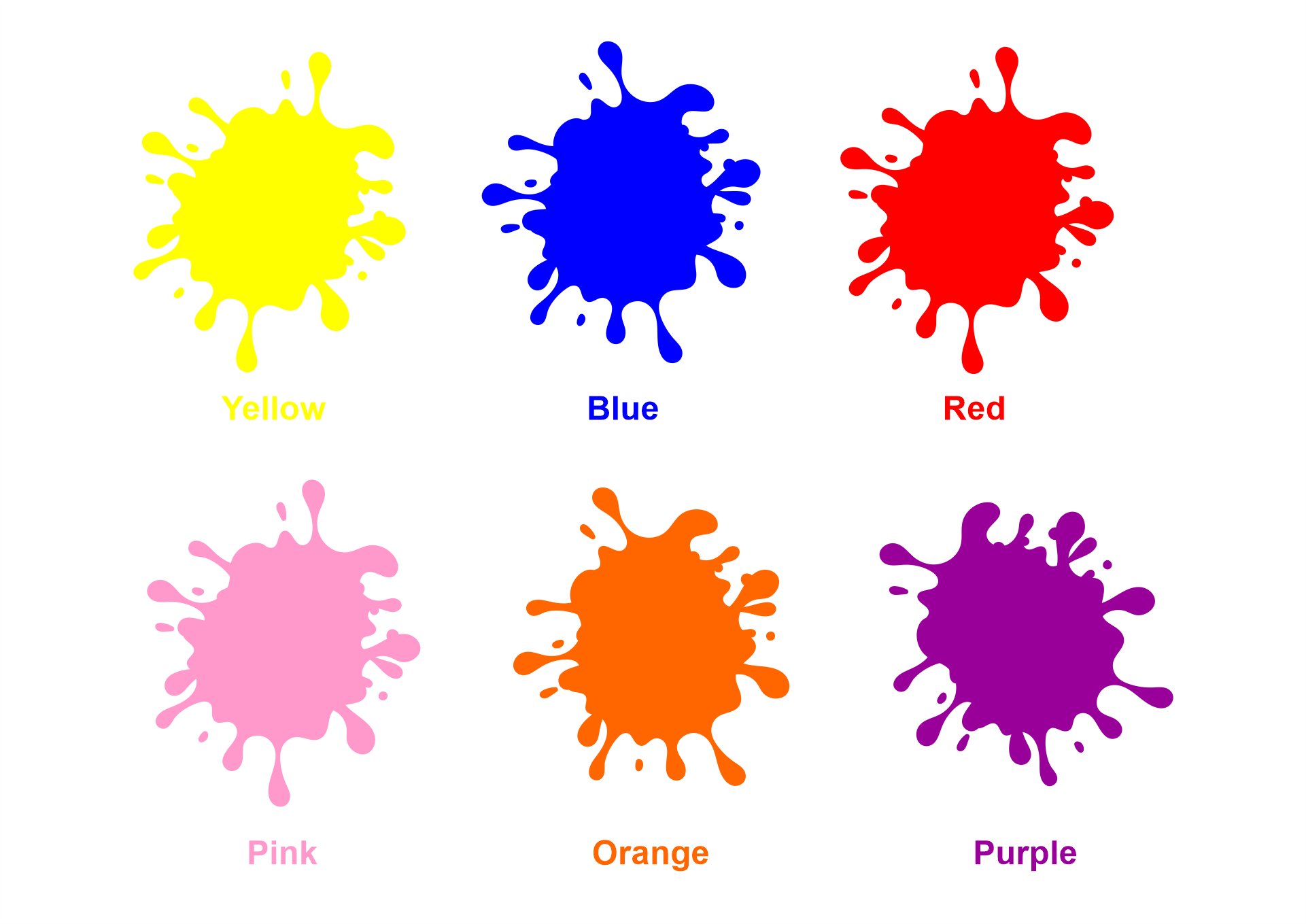 Free Printable Color Chart For Preschoolers