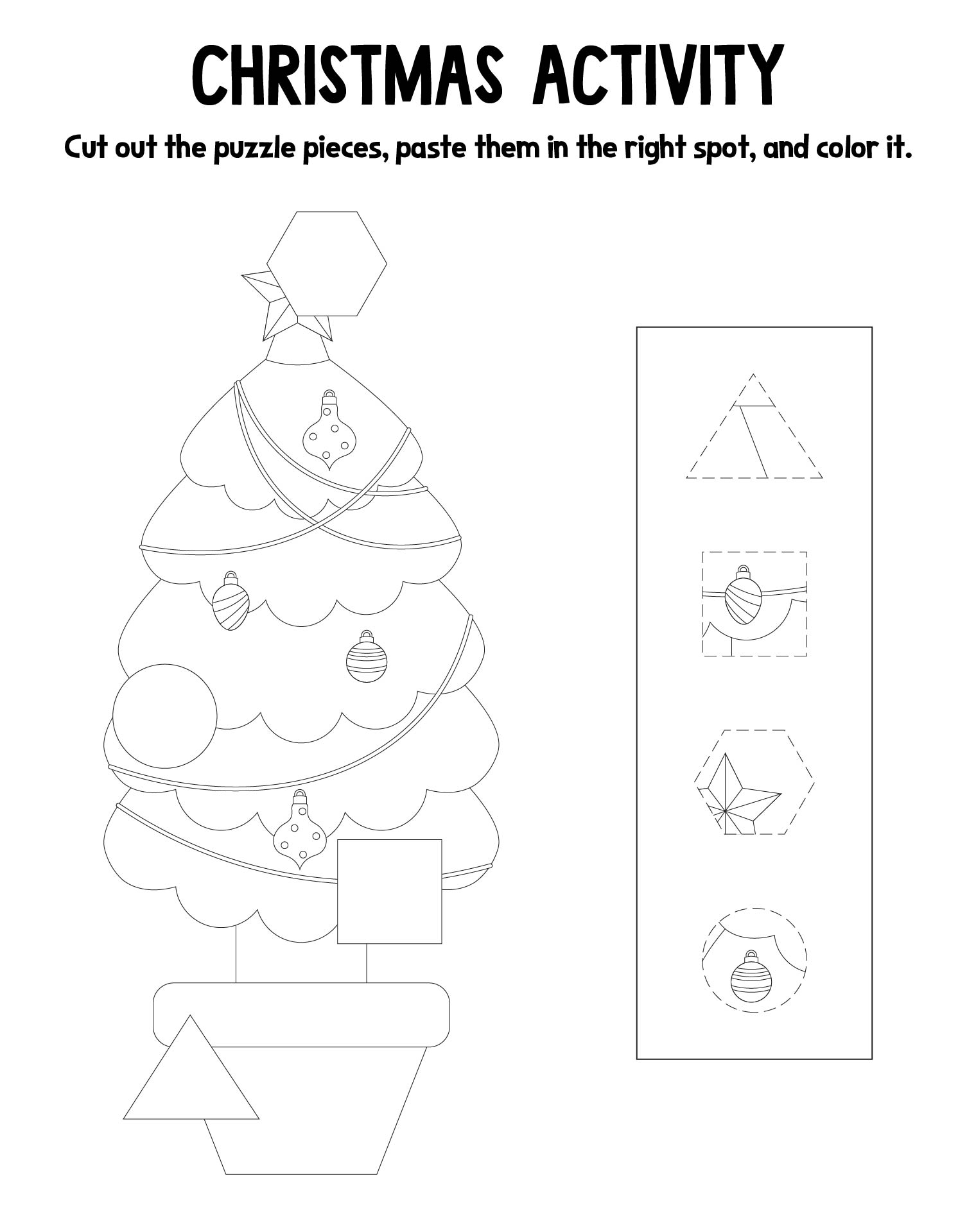 Printable Christmas Crafts For Kids Printable Christmas Crafts For Kids