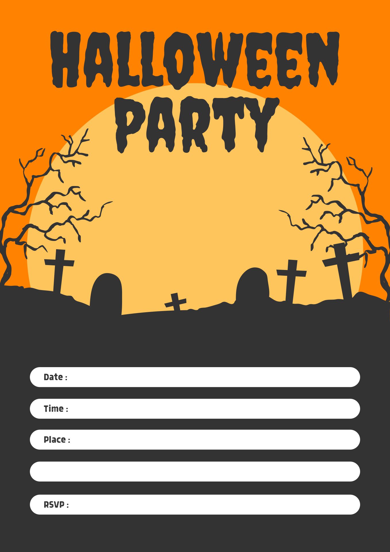 Halloween Invitations Free Printable