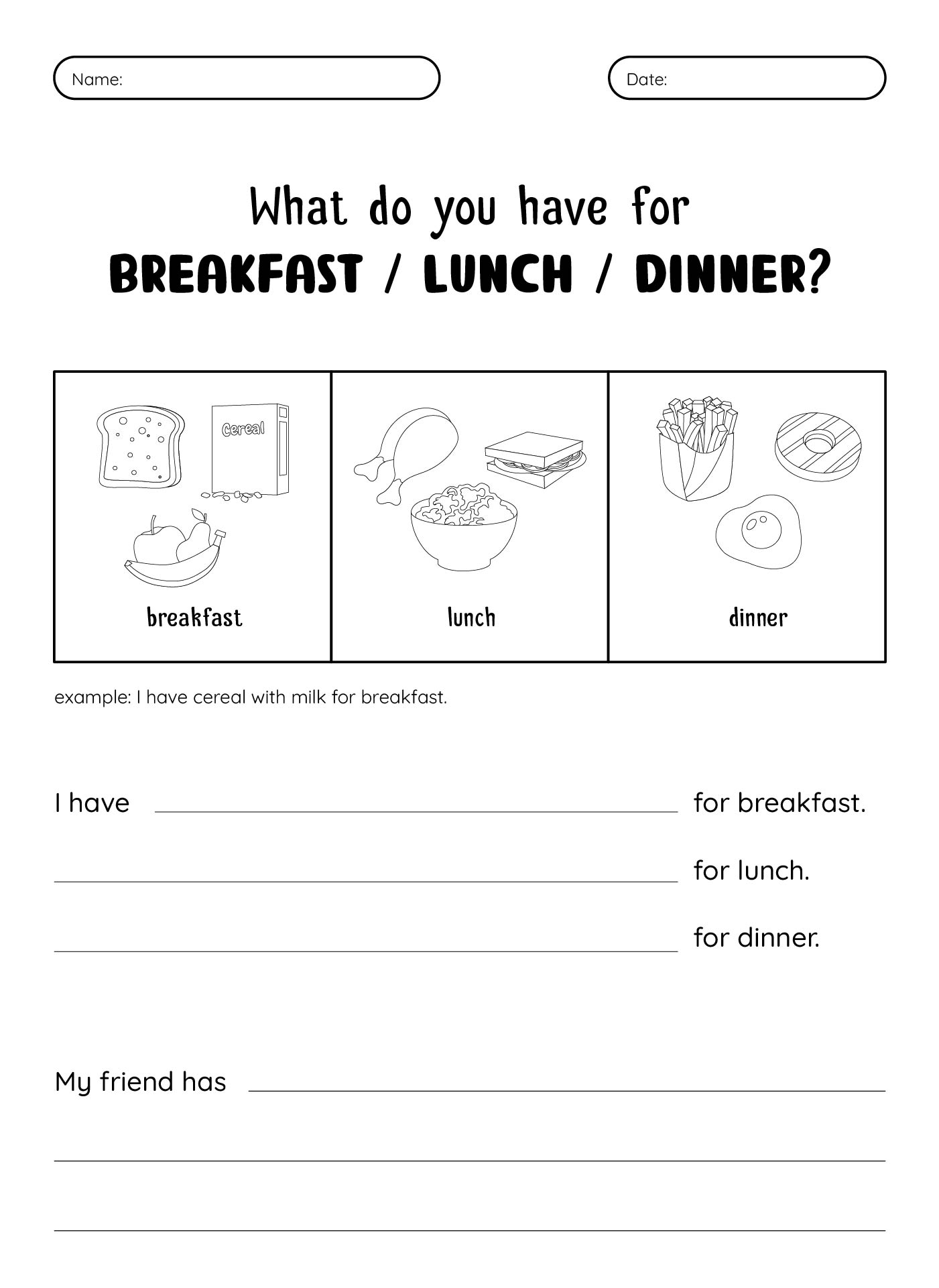 7 Best Breakfast Worksheets Printable Printablee 7 Best Breakfast Worksheets Printable Printablee