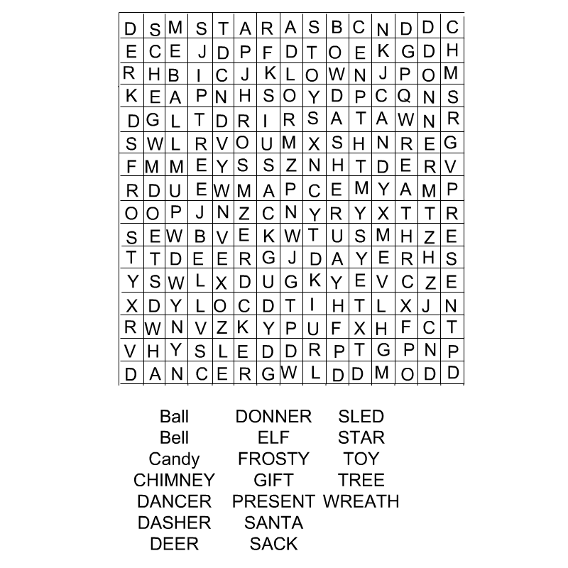 5 Best Printable Christmas Word Search Worksheets Adult PDF For Free At