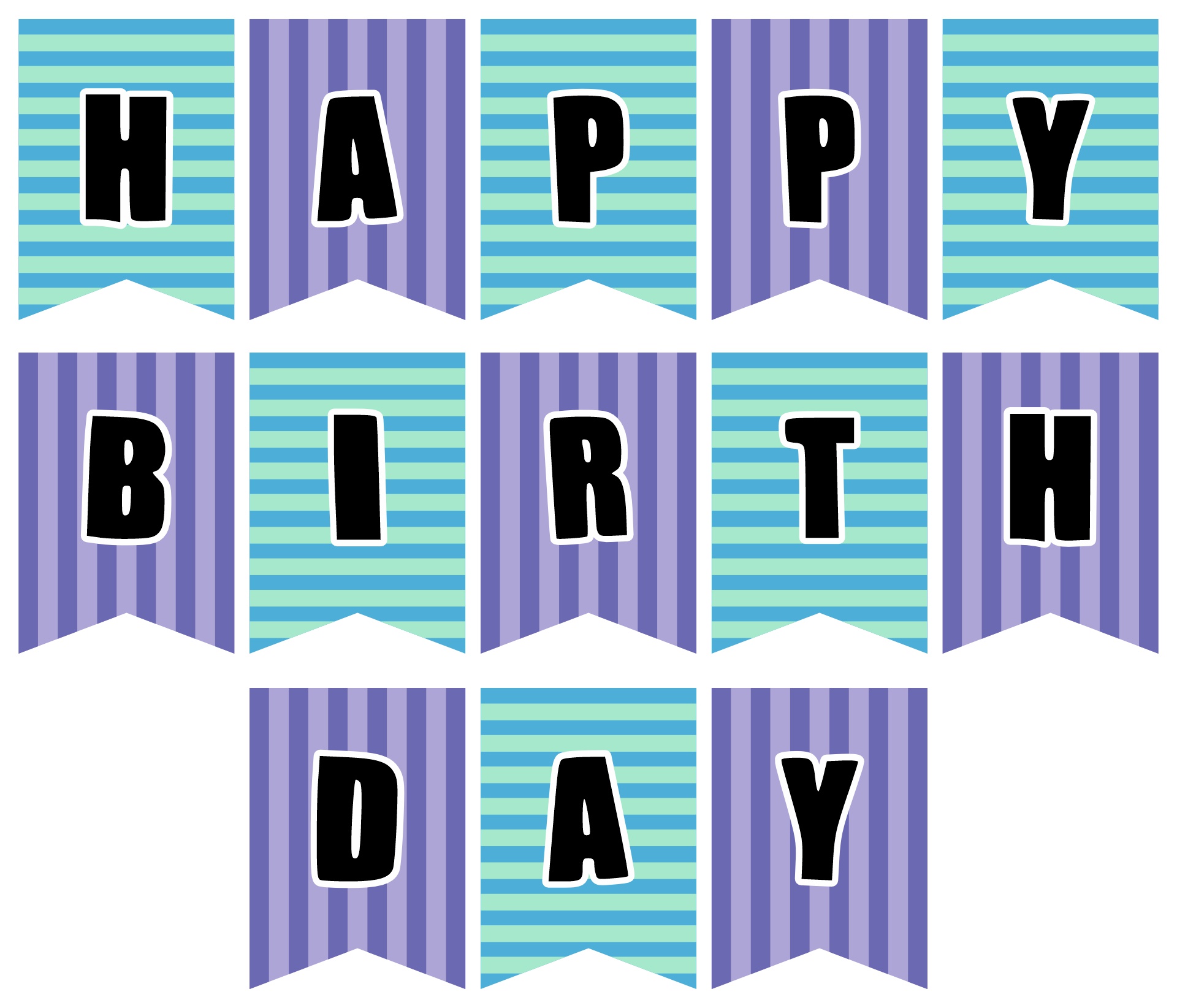10 Best Happy Birthday Printable Banners Signs Printablee