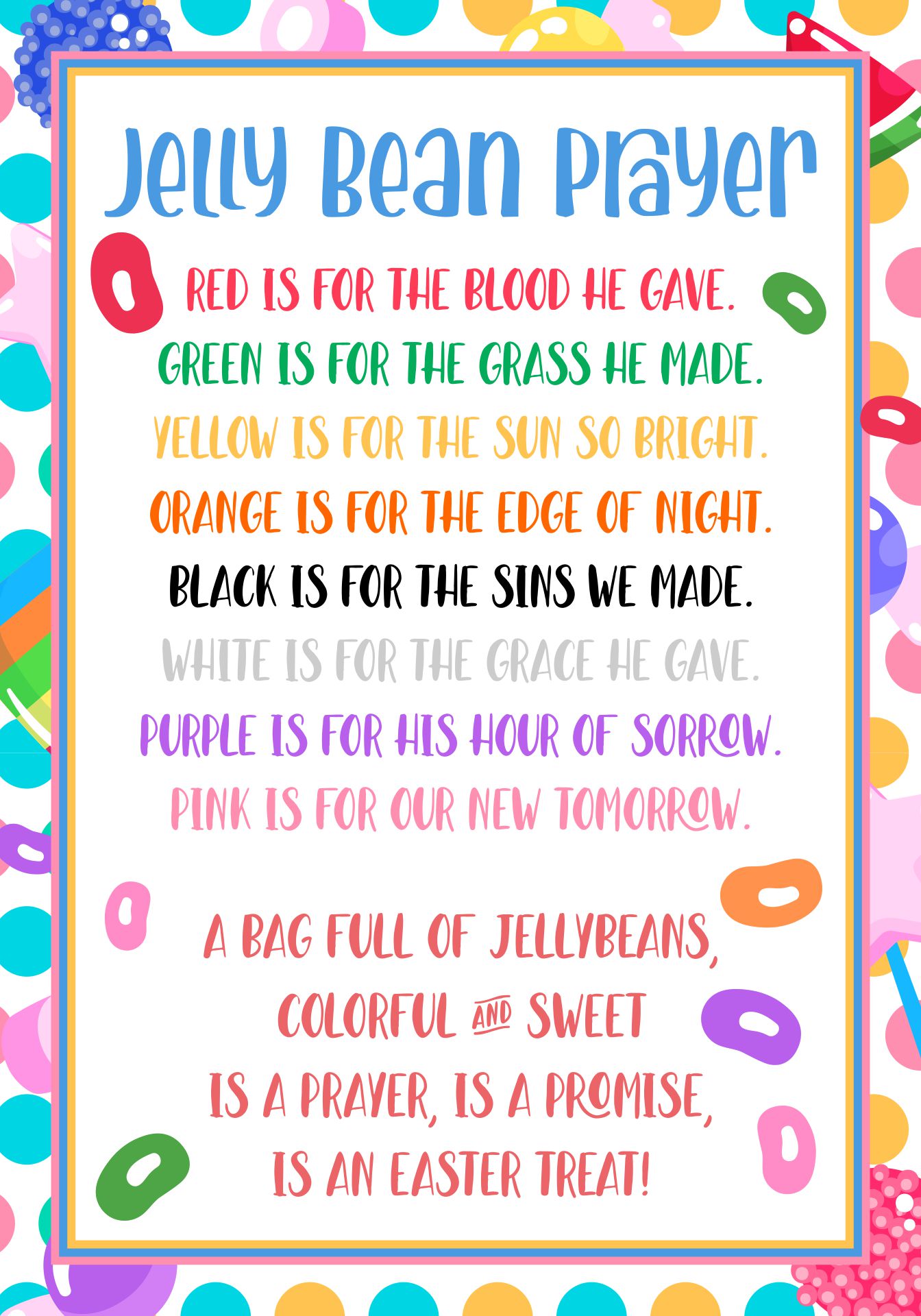 Easter Poems 10 Free Pdf Printables Printablee