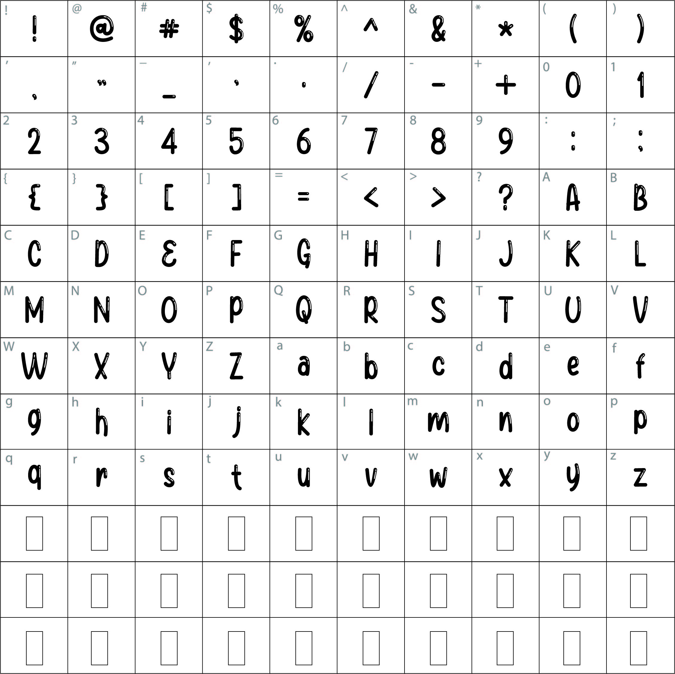 Bubble Letter Font Printable Bubble Letter Font Printable