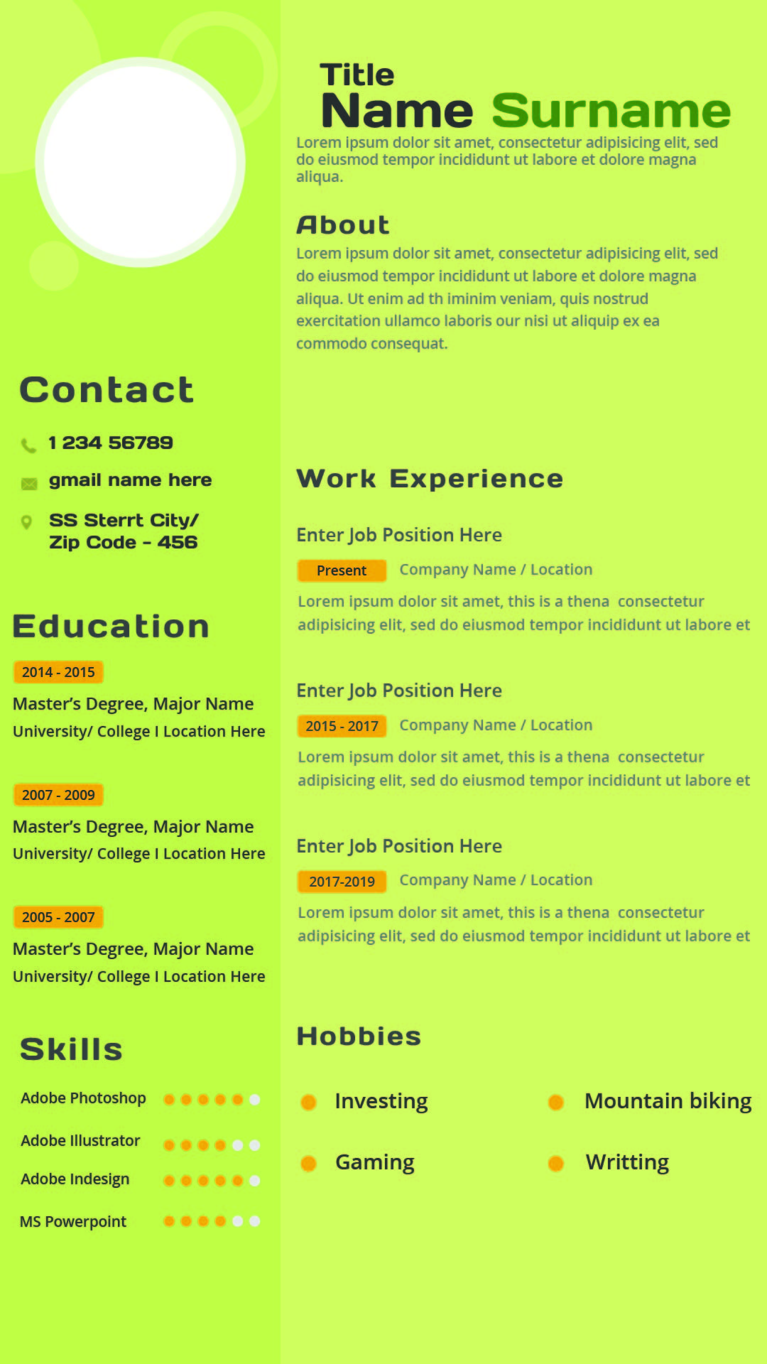 Fill In Blank Resume - 10 Free PDF Printables | Printablee Fill In Blank Resume - 10 Free PDF Printables | Printablee